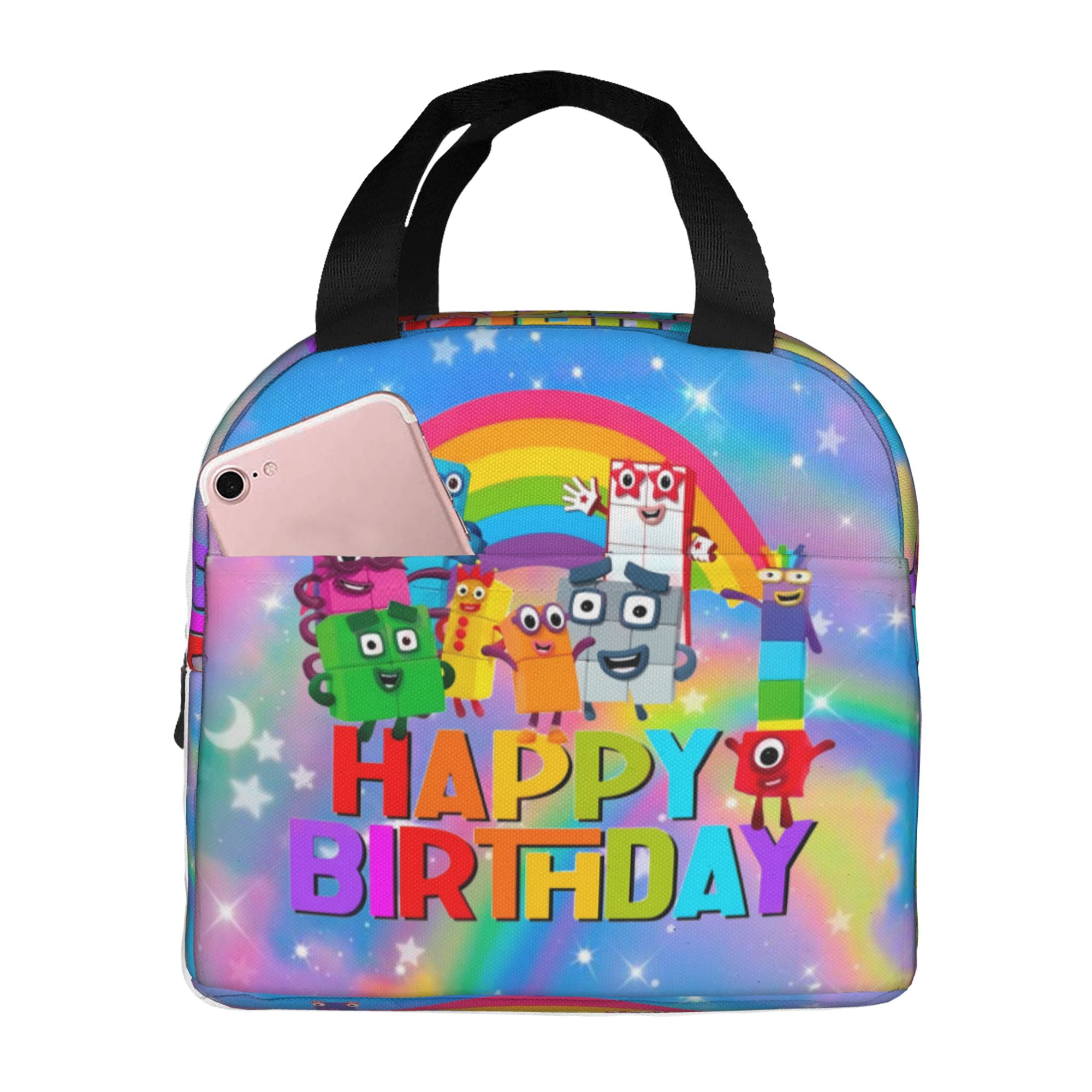 Numberblocks Lunch Box Lunch Bag Reusable Insulated Lunch Box Meal ...