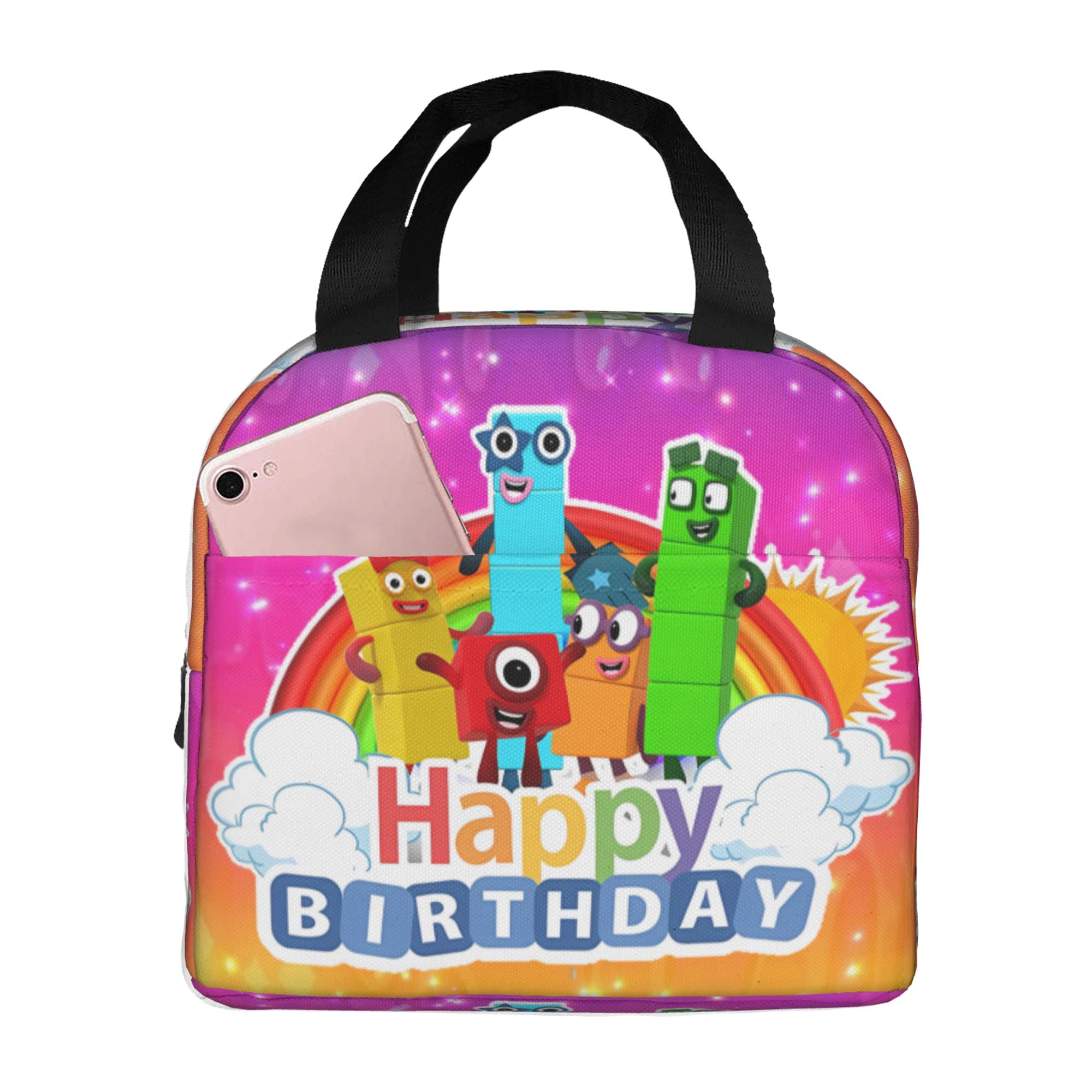 Numberblocks Lunch Box Lunch Bag Reusable Insulated Lunch Box Meal ...