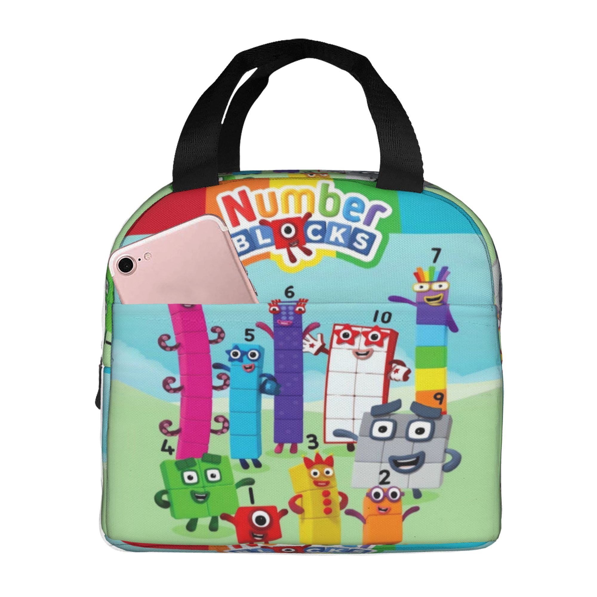 Numberblocks Lunch Box Lunch Bag Reusable Insulated Lunch Box Meal ...