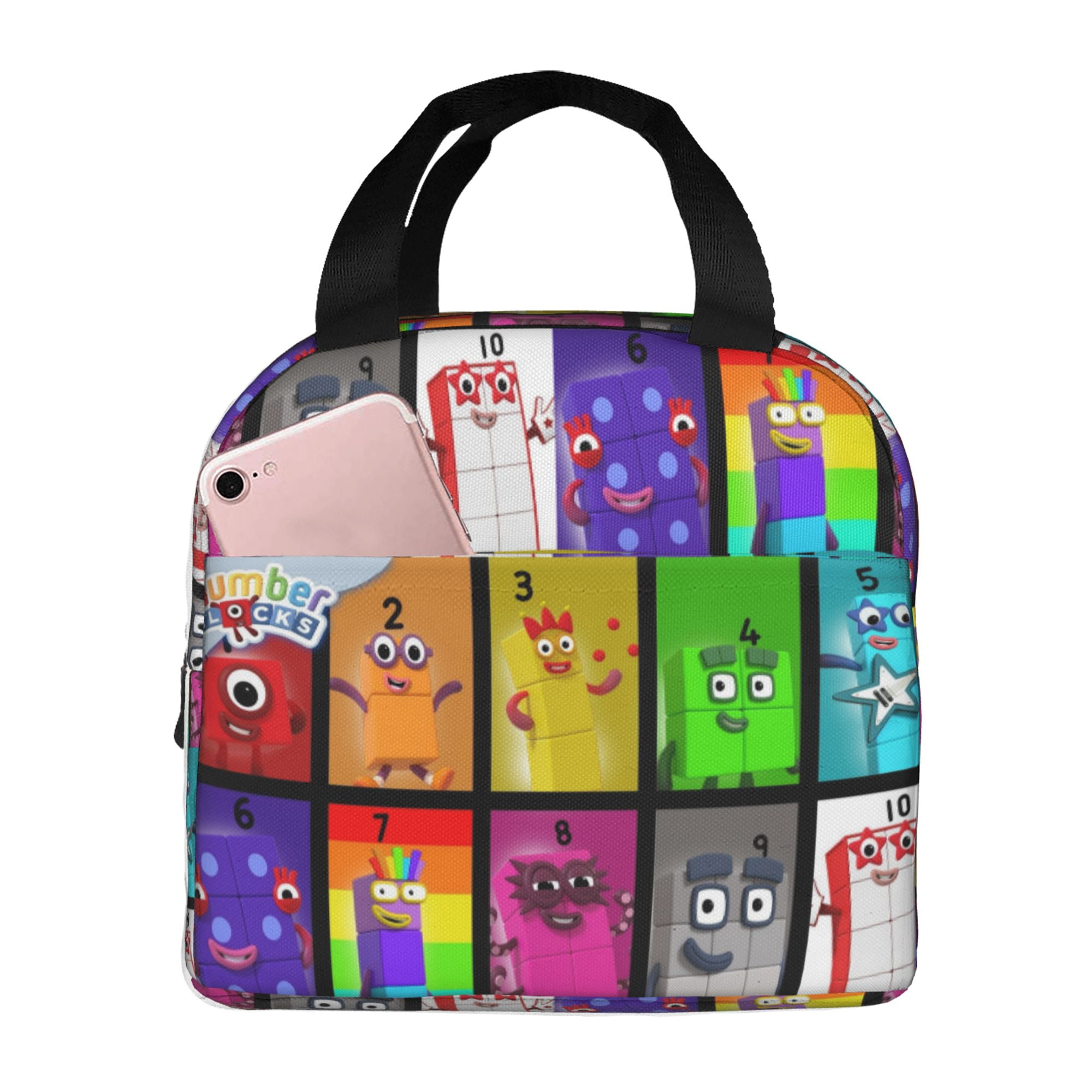 Numberblocks Lunch Box Lunch Bag Reusable Insulated Lunch Box Meal ...