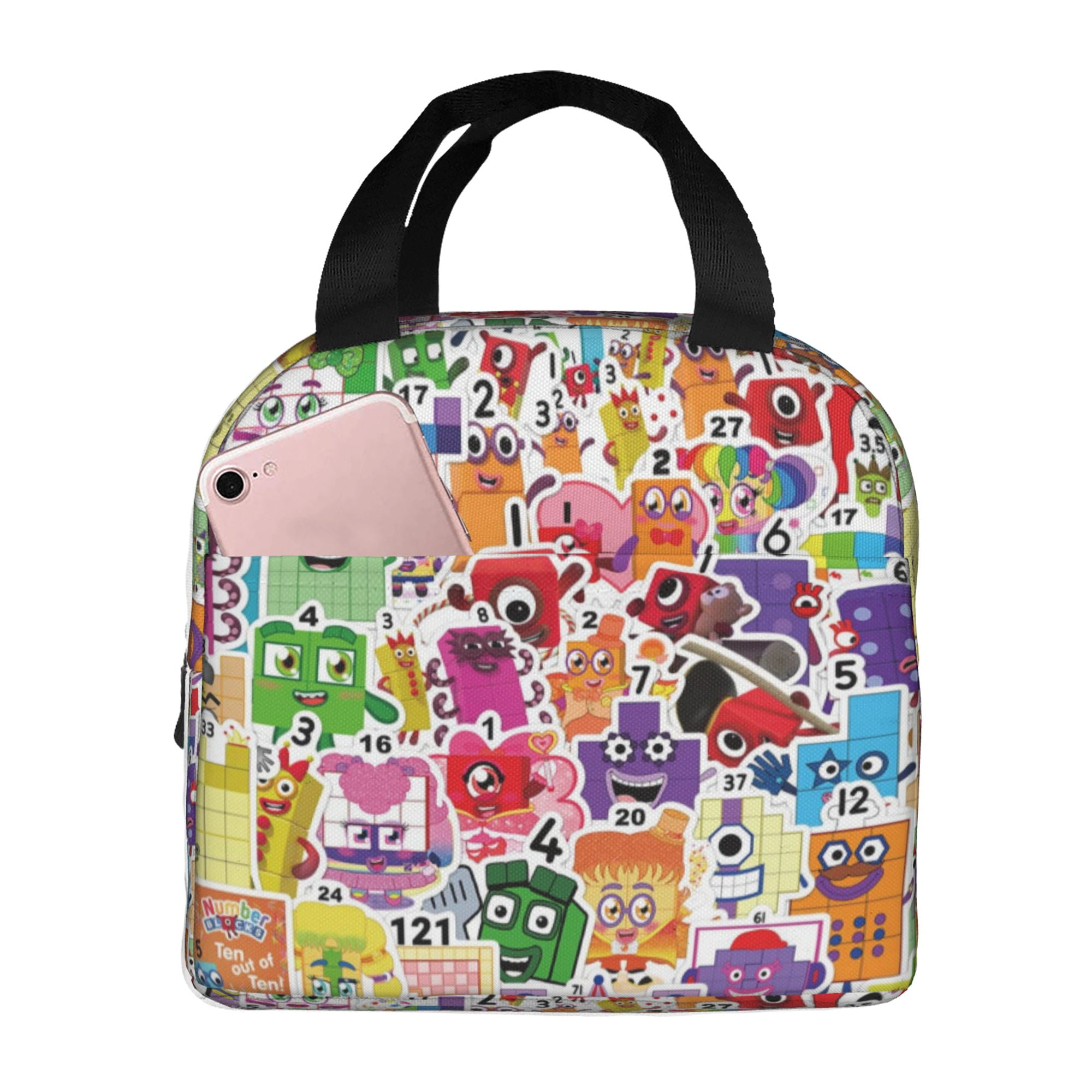 Numberblocks Lunch Box Lunch Bag Reusable Insulated Lunch Box Meal ...