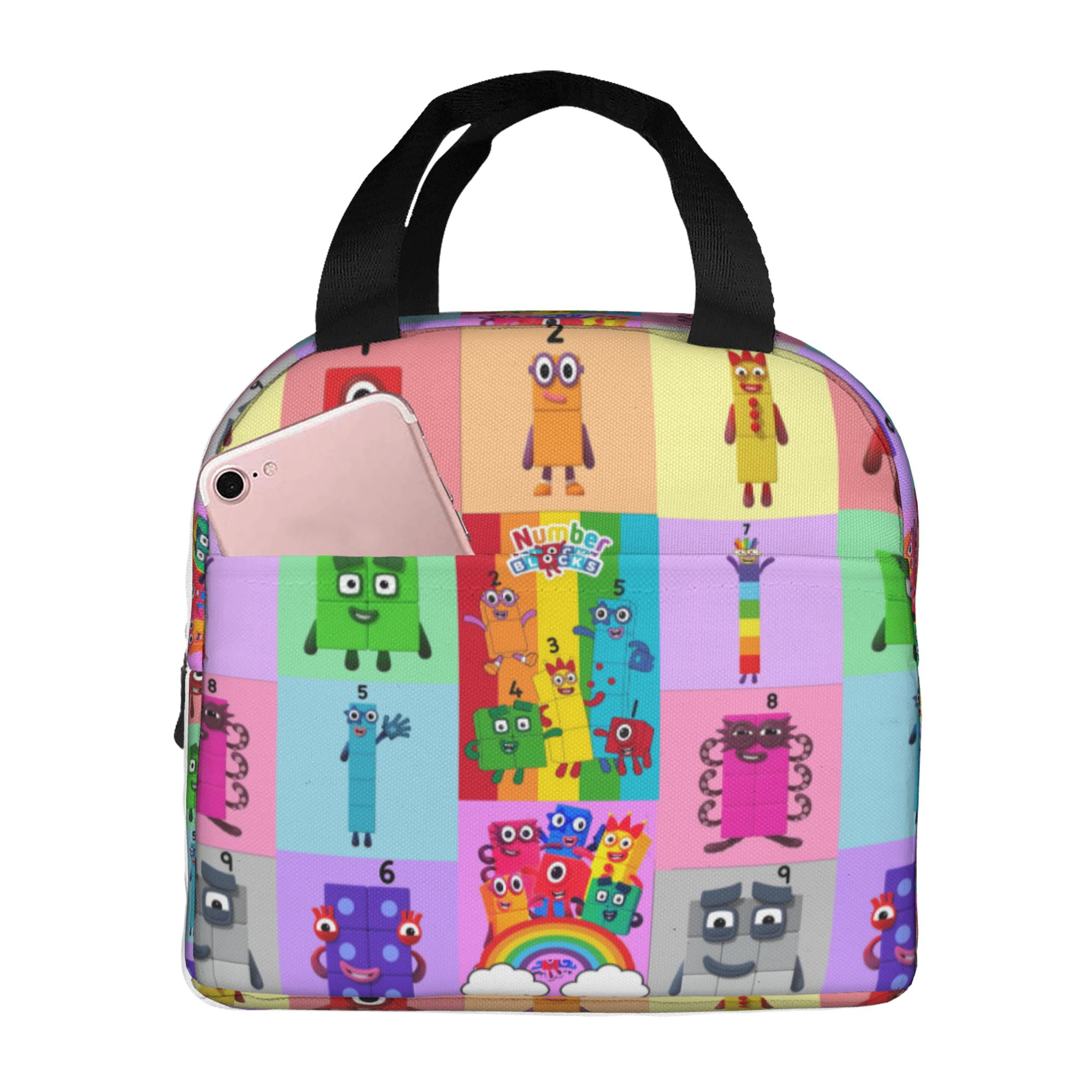 Numberblocks Lunch Box Lunch Bag Reusable Insulated Lunch Box Meal ...