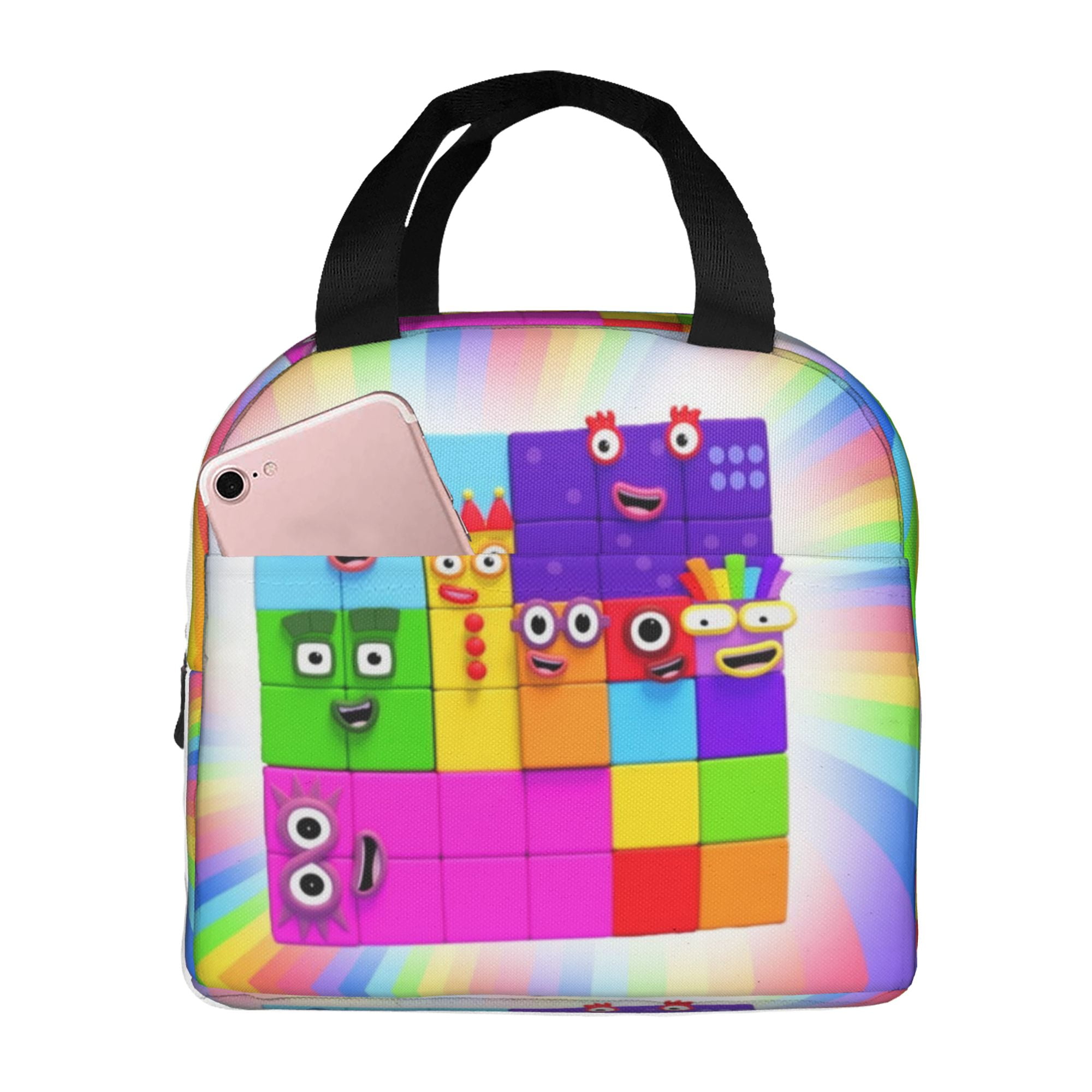 Numberblocks Lunch Box Lunch Bag Reusable Insulated Lunch Box Meal ...