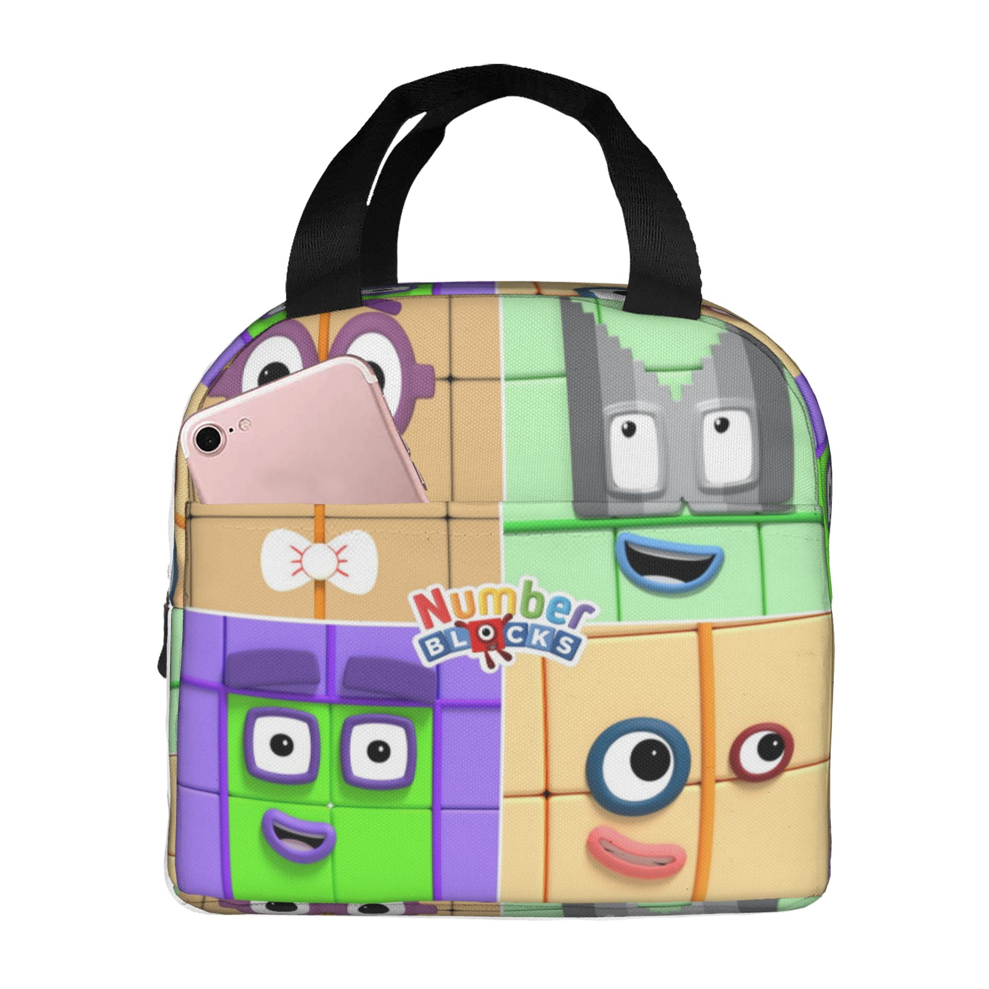 Numberblocks Lunch Box Lunch Bag Reusable Insulated Lunch Box Meal ...