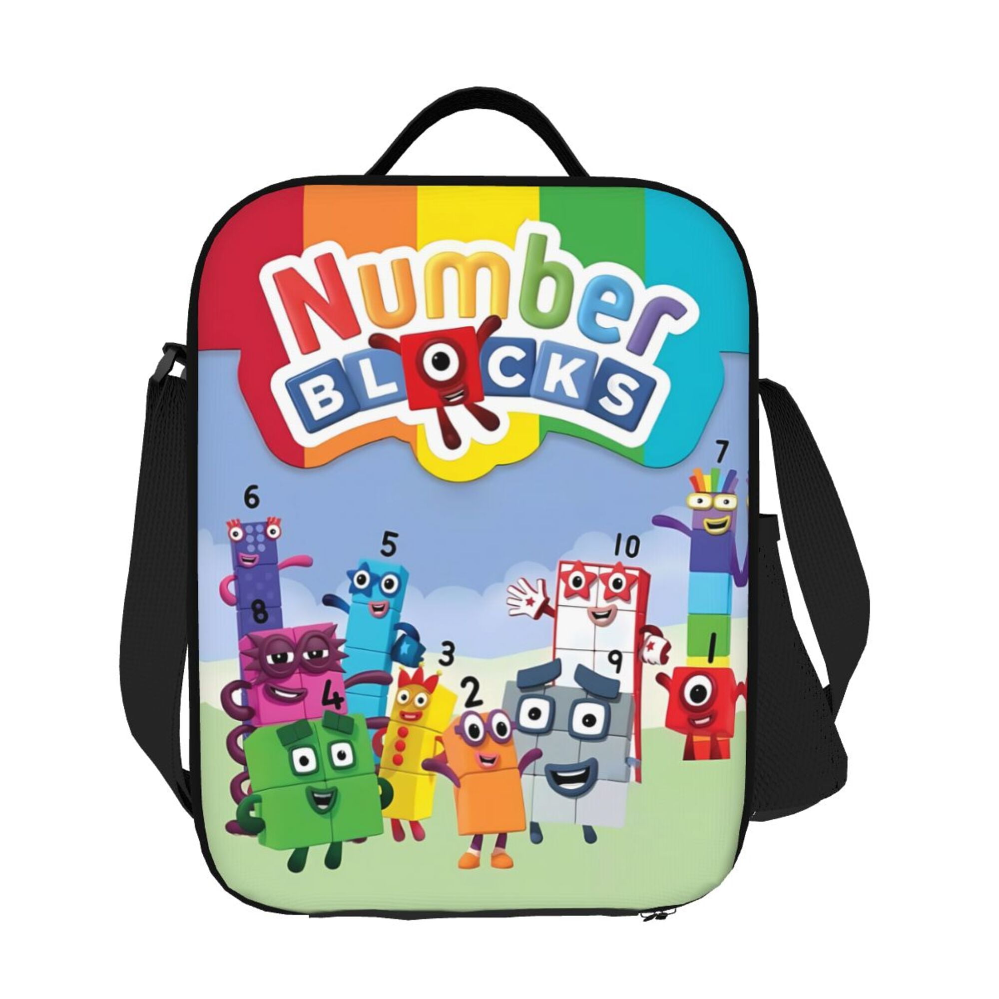 Numberblocks Lunch Box Portable Lunch Bag Woman Man Teen Work Office ...