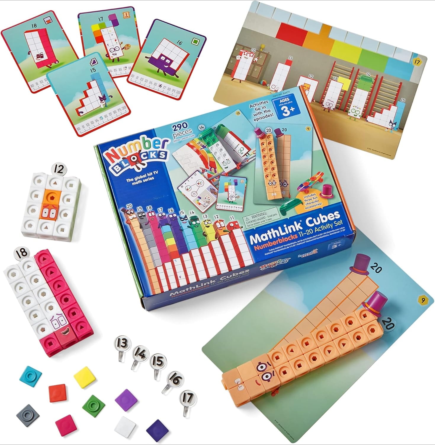 Numberblocks MathLink Cubes 11-20 Activity Set, Numberblocks Activities ...