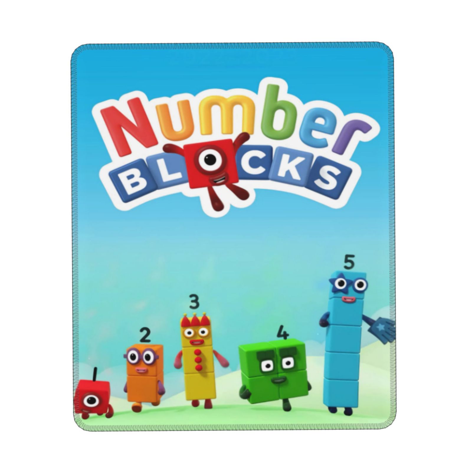 Numberblocks Mouse Pad Personalized Gaming Mouse Mat With Stitched Edge ...