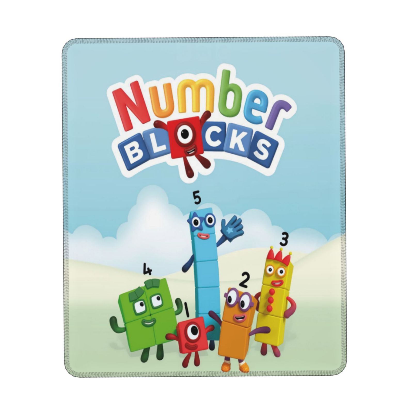 Numberblocks Mouse Pad Personalized Gaming Mouse Mat With Stitched Edge ...