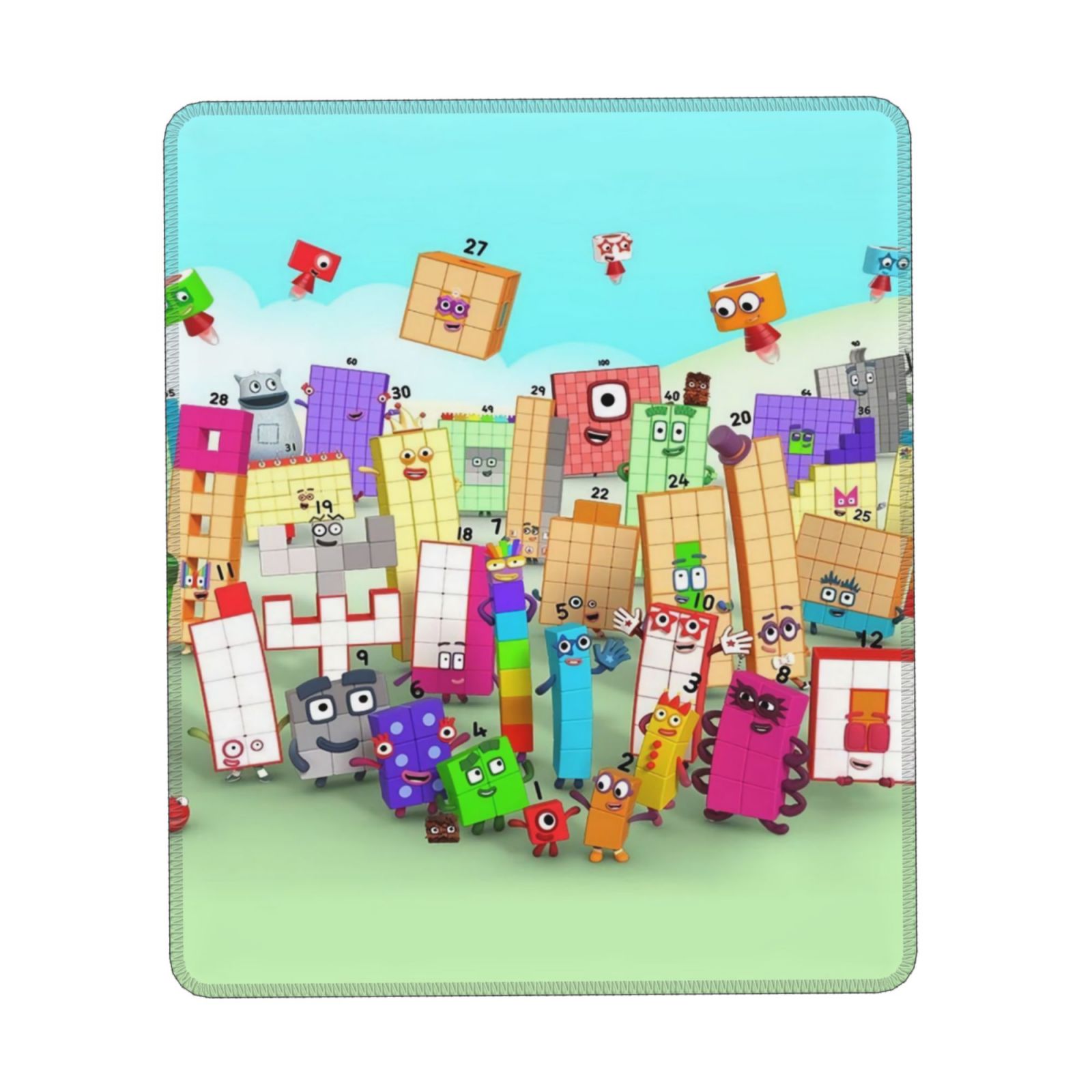 Numberblocks Mouse Pad Personalized Gaming Mouse Mat With Stitched Edge ...