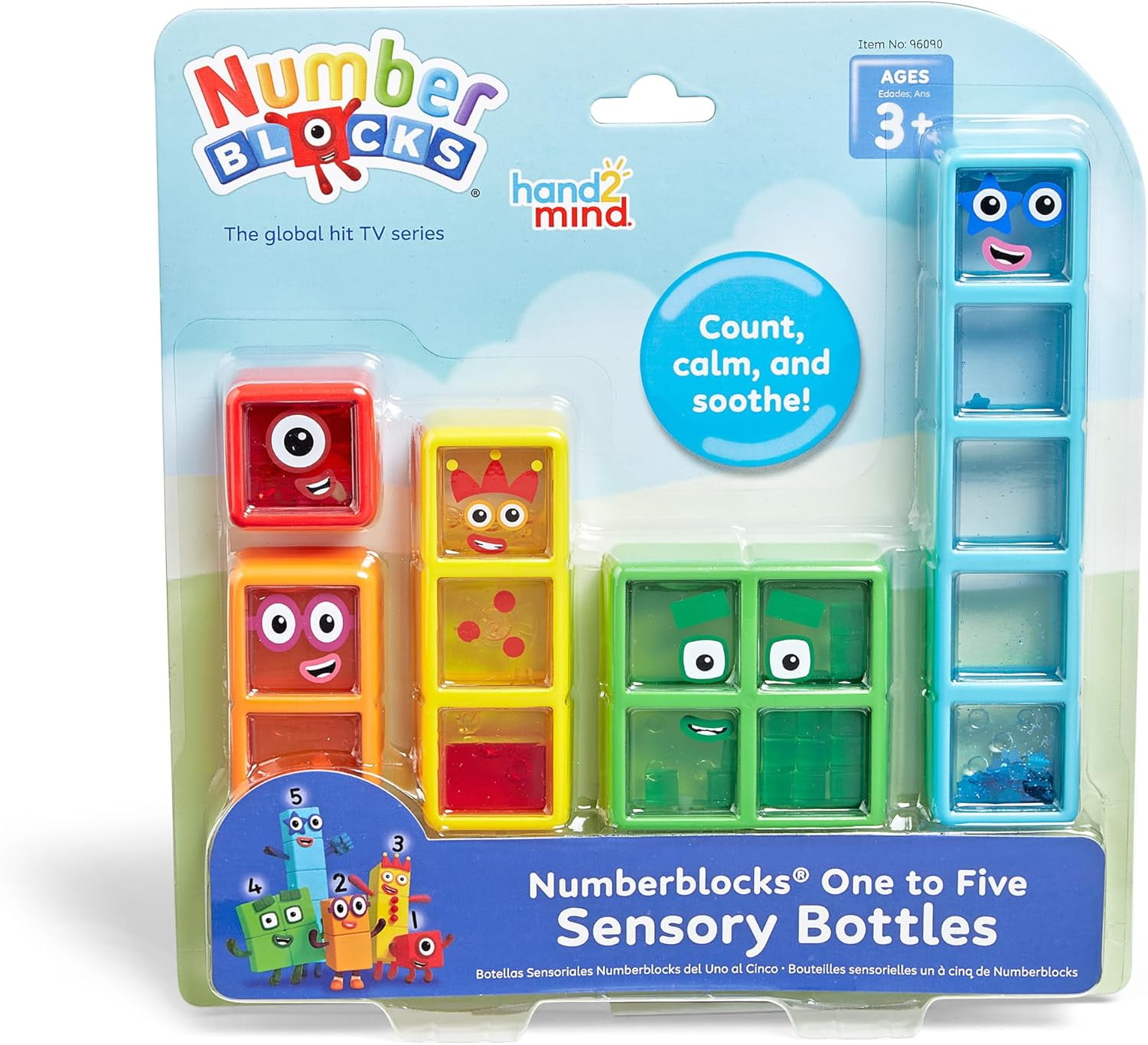 Numberblocks One to Five Sensory Bottles, Numbers for Toddlers ...