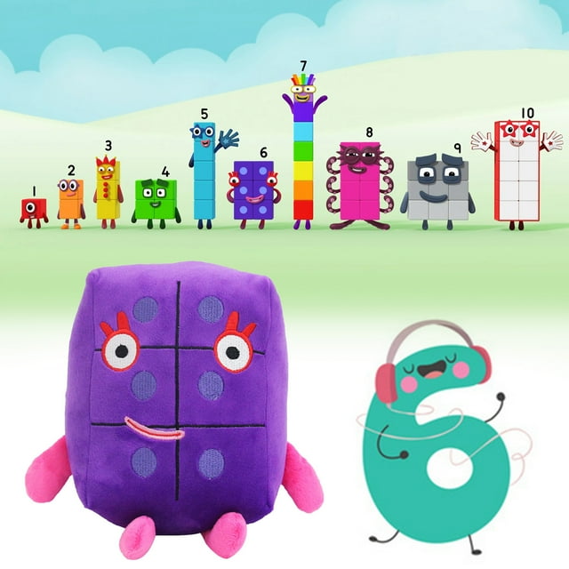 Numberblocks Plush Toys, Soft Mathematical Enlightenment Numberblocks ...