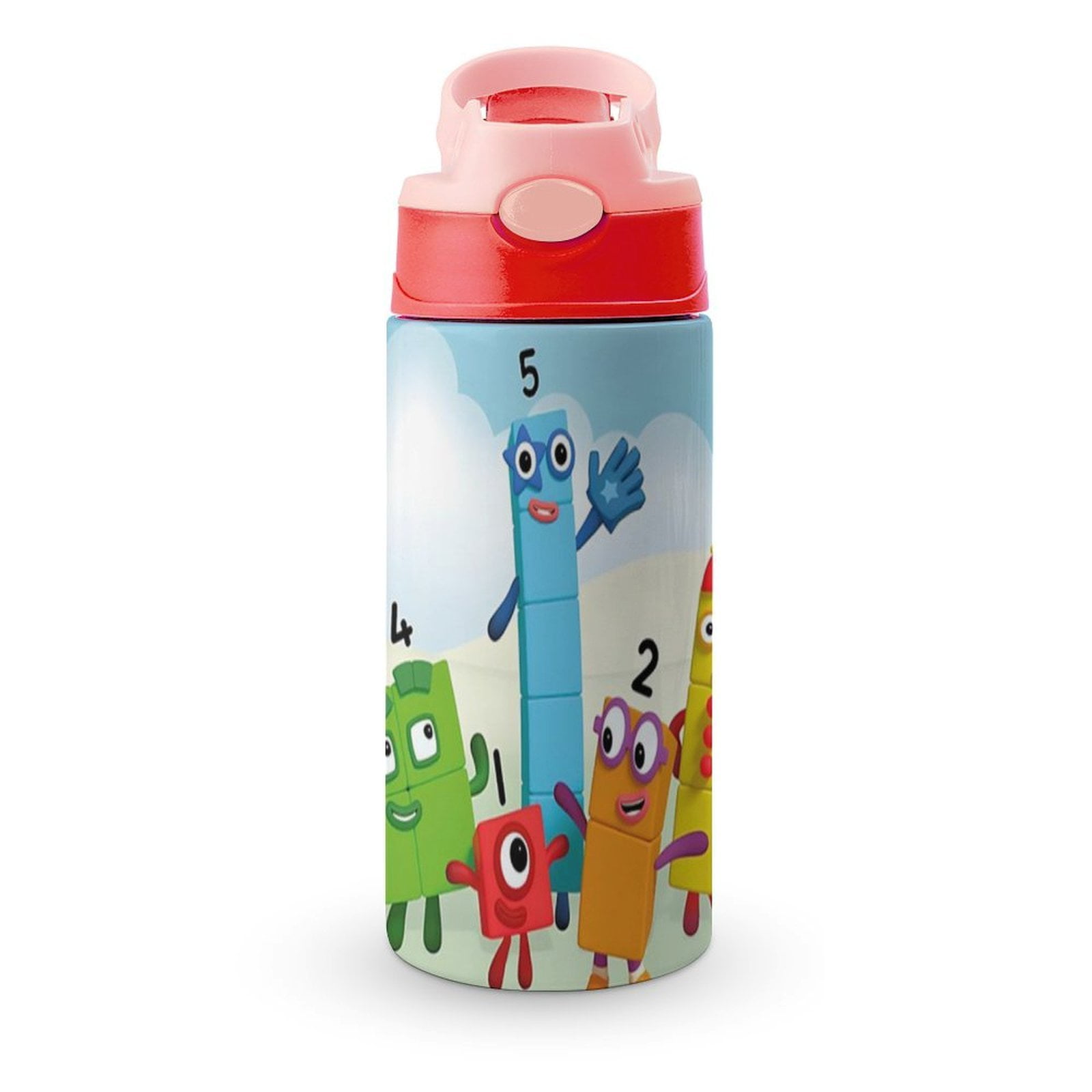 Numberblocks Portable Water Bottle Insulated Stainless Steel Water Cup ...