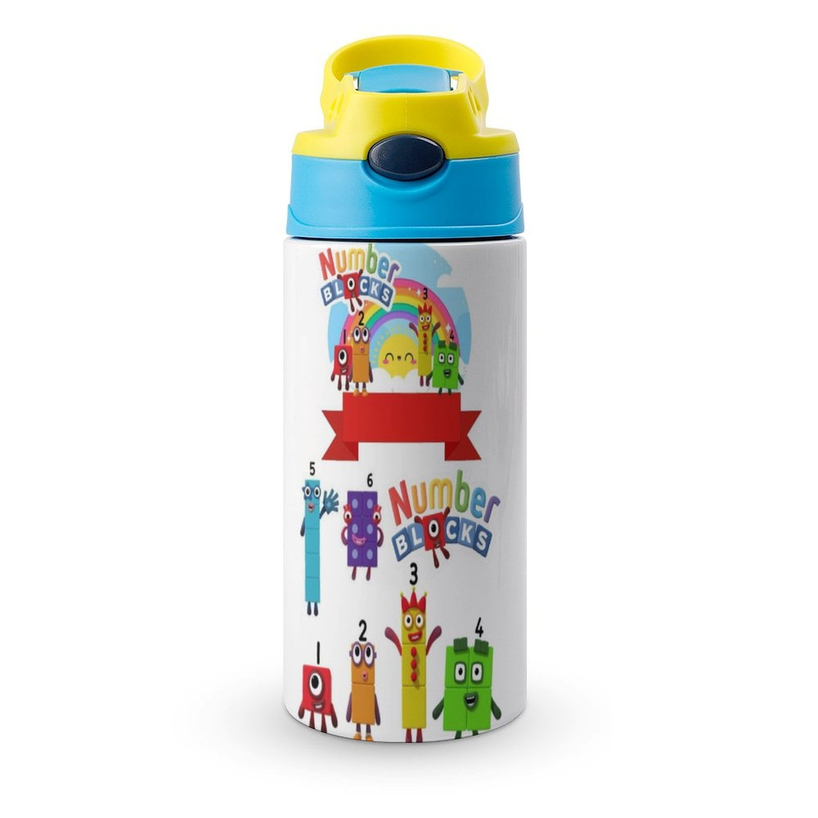 Numberblocks Portable Water Bottle Insulated Stainless Steel Water Cup ...