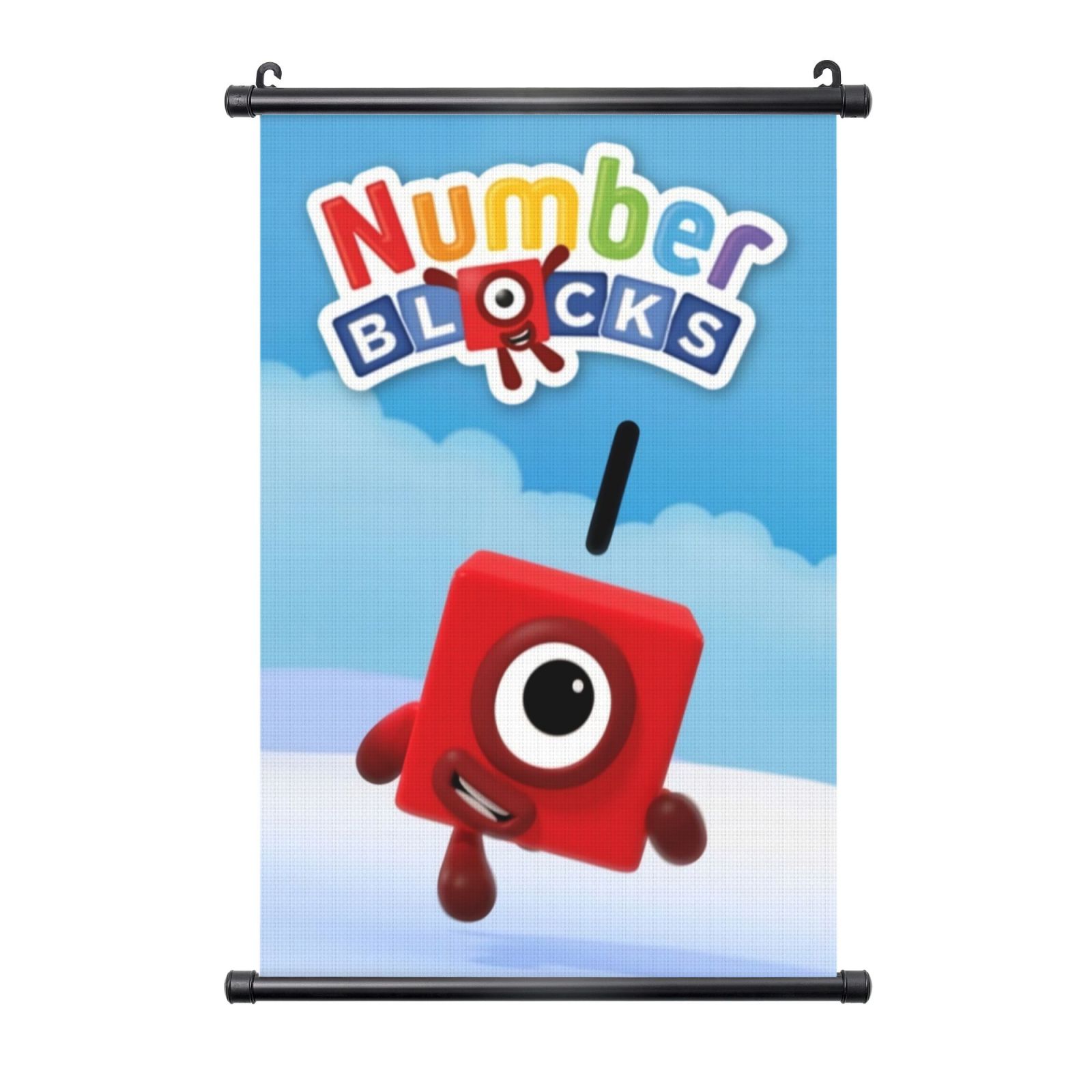 Numberblocks Poster Aesthetic Canvas PVC Shaft Wall Art Hanging Hanger ...