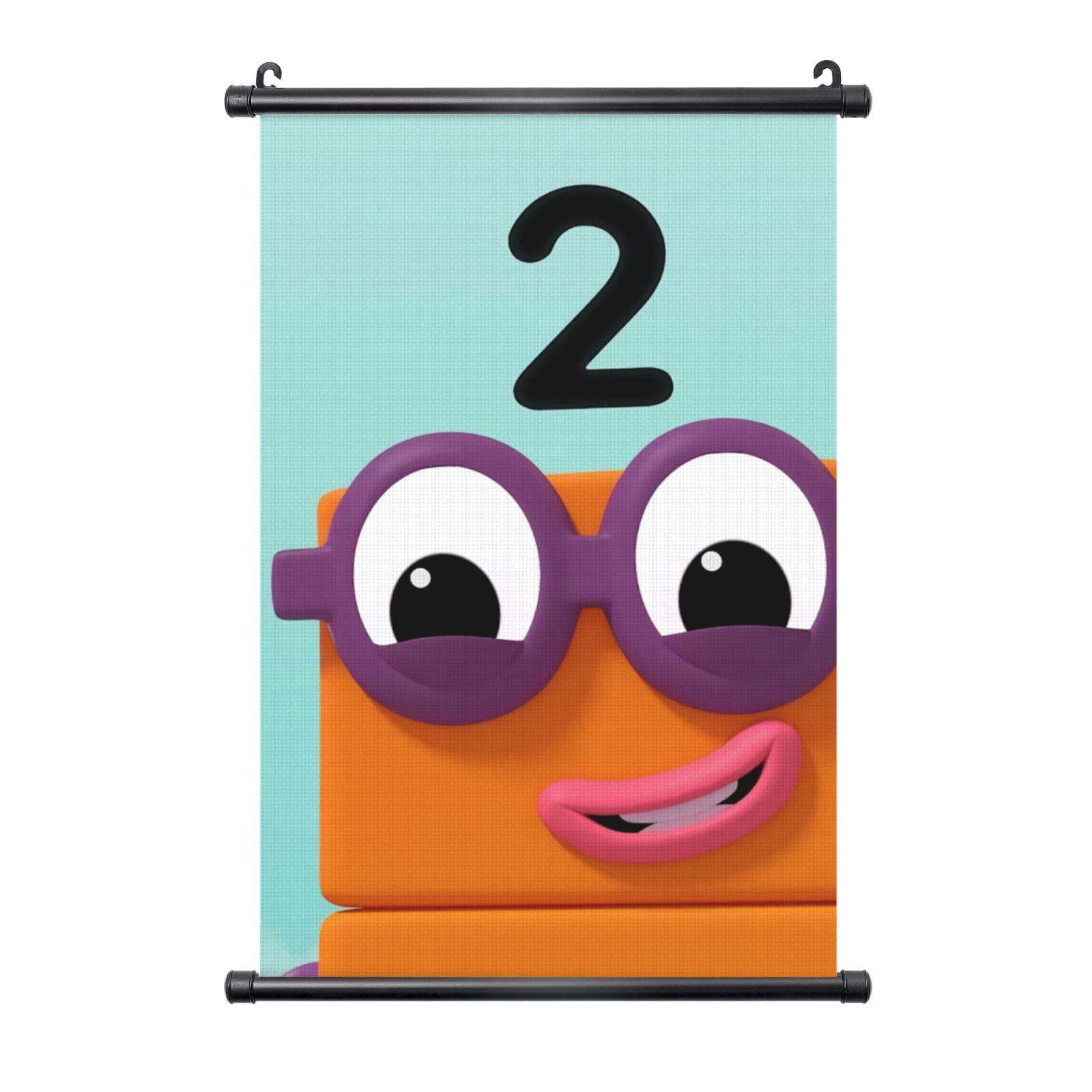 Numberblocks Poster Aesthetic Canvas PVC Shaft Wall Art Hanging Hanger ...