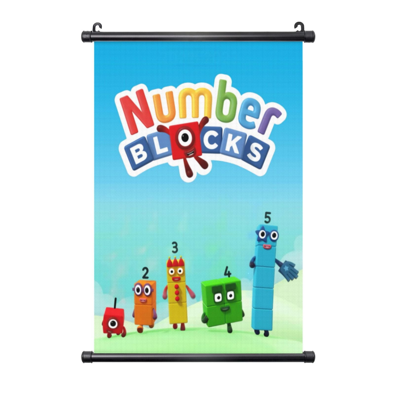 Numberblocks Poster Aesthetic Canvas PVC Shaft Wall Art Hanging Hanger ...