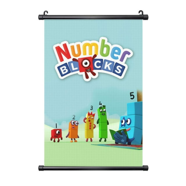 Numberblocks Poster Aesthetic Canvas PVC Shaft Wall Art Hanging Hanger ...