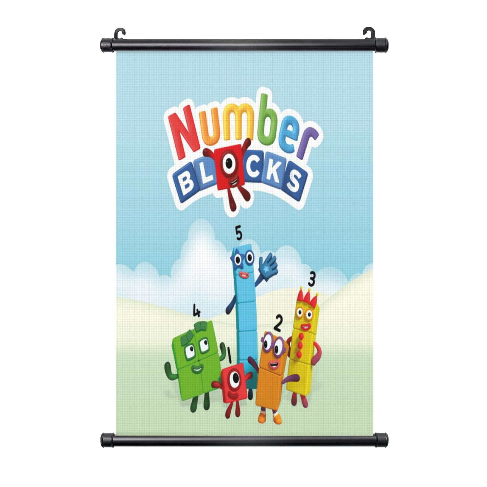 Numberblocks Poster Aesthetic Canvas PVC Shaft Wall Art Hanging Hanger ...