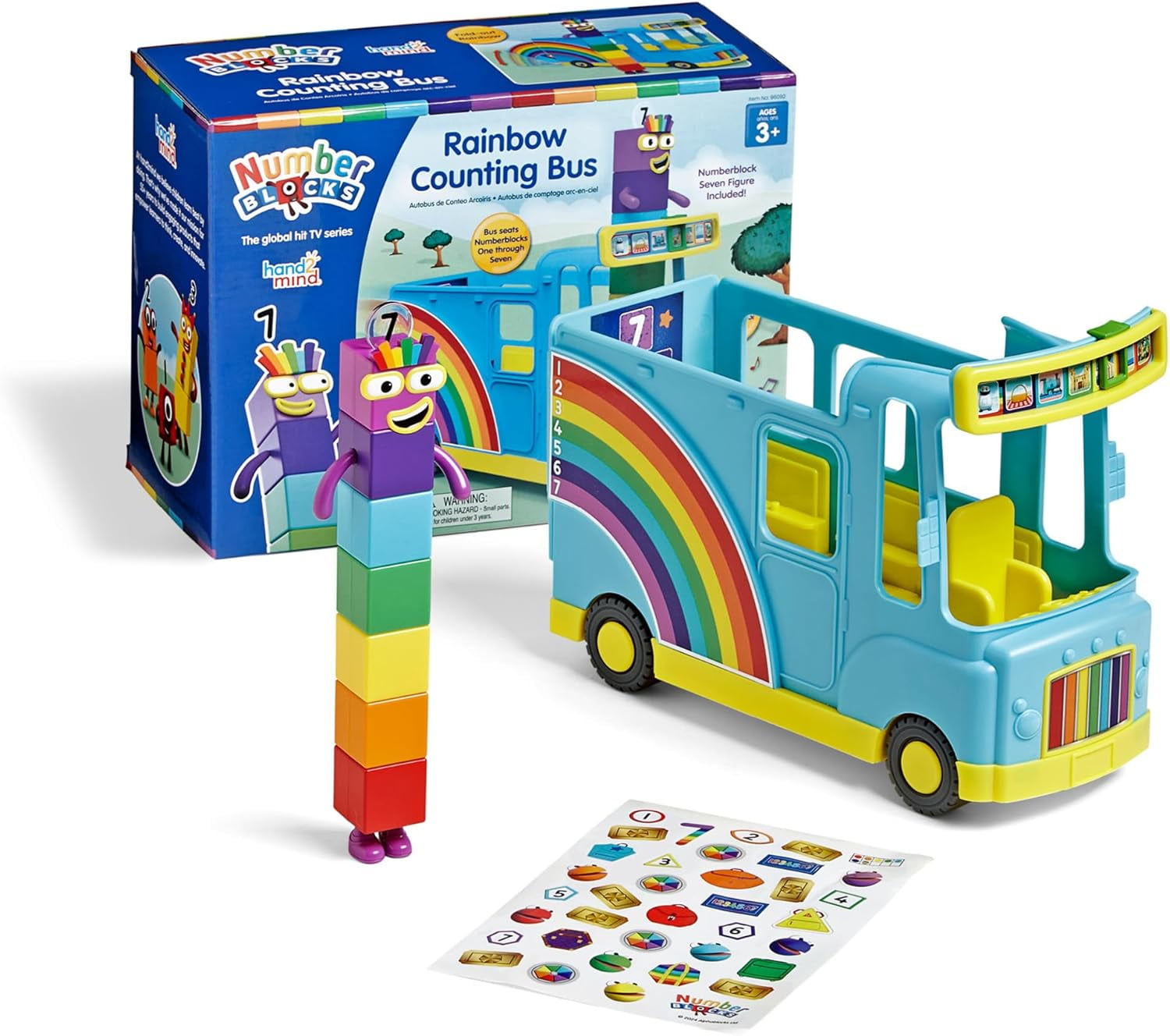 Numberblocks Rainbow Counting Bus, Music Toys for Kids Ages 3-5 ...