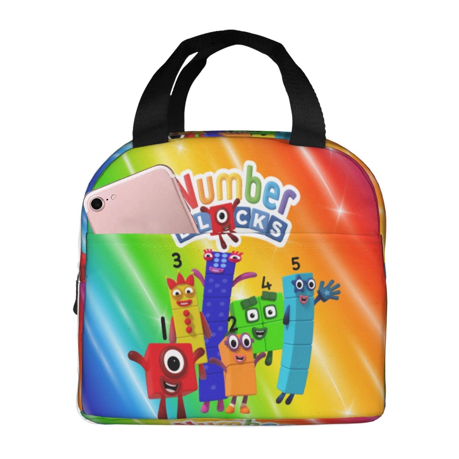 Numberblocks Reusable Insulated Lunch Bag Durable Large Capacity Lunch ...