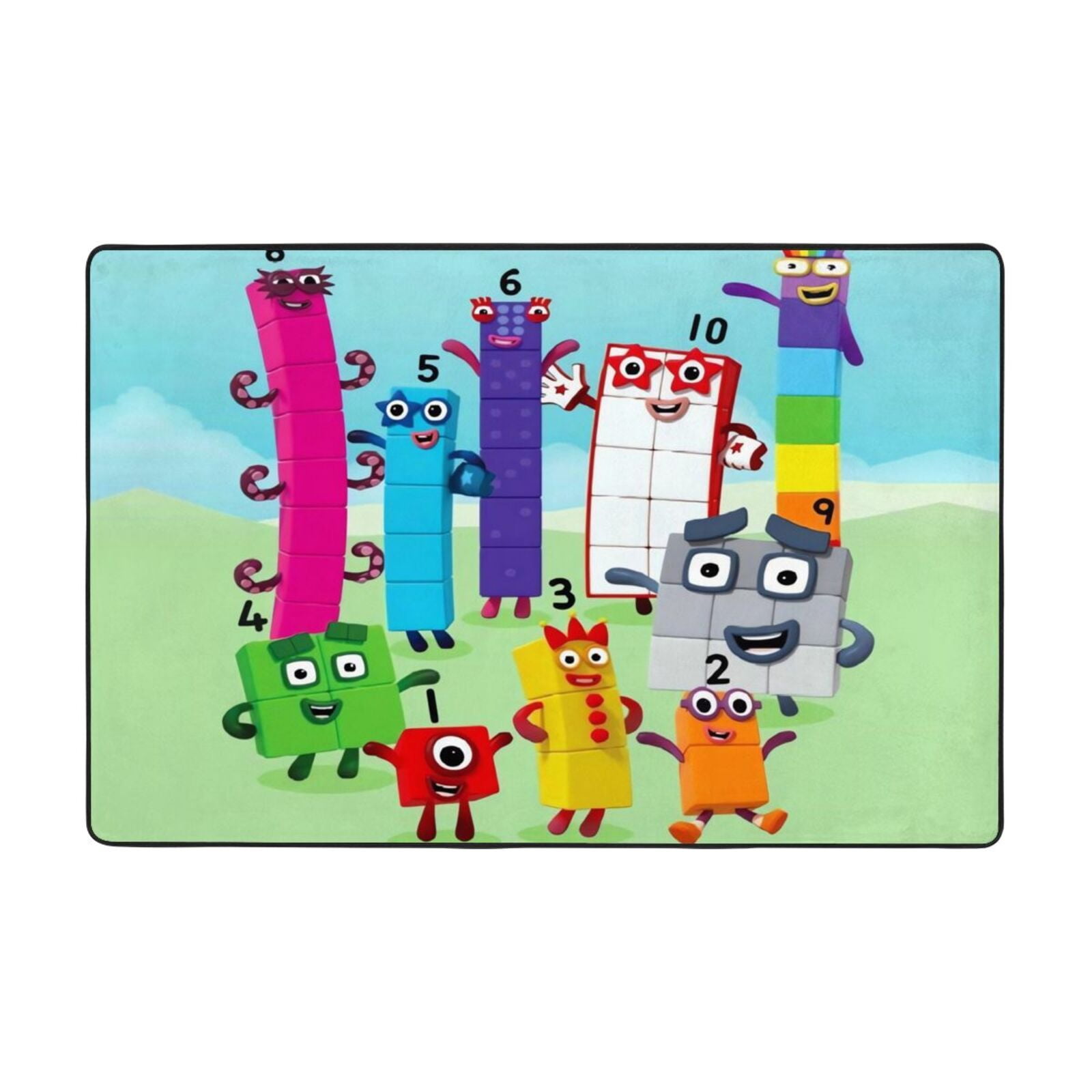 Numberblocks Rugs Washable Cover Floor Rug Carpets Bathroom Decorations ...