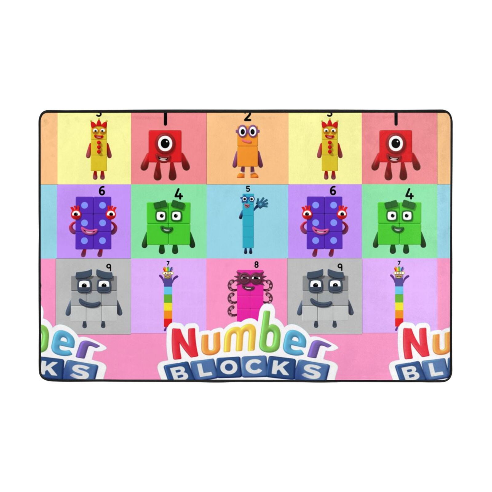Numberblocks Rugs Washable Cover Floor Rug Carpets Bathroom Decorations ...