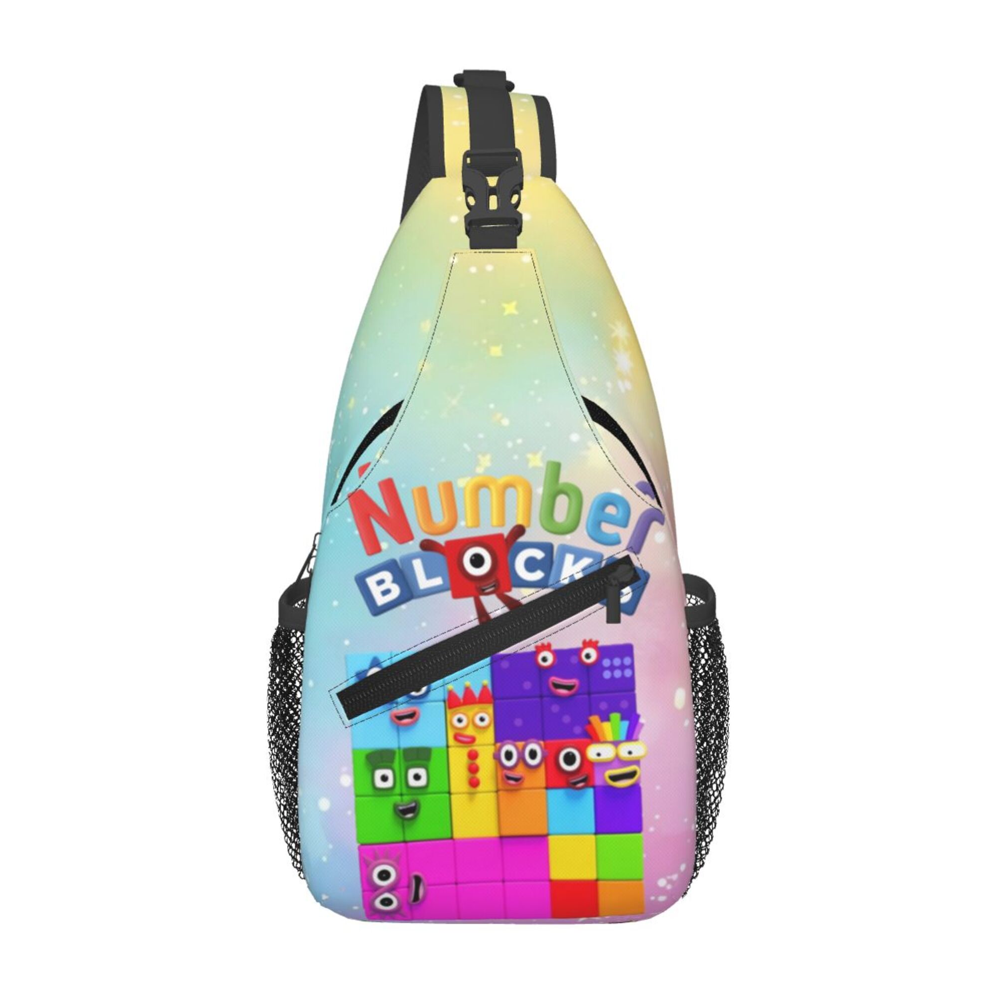 Numberblocks Sling Bag Crossbody Sling Backpack Chest Bag Daypack ...