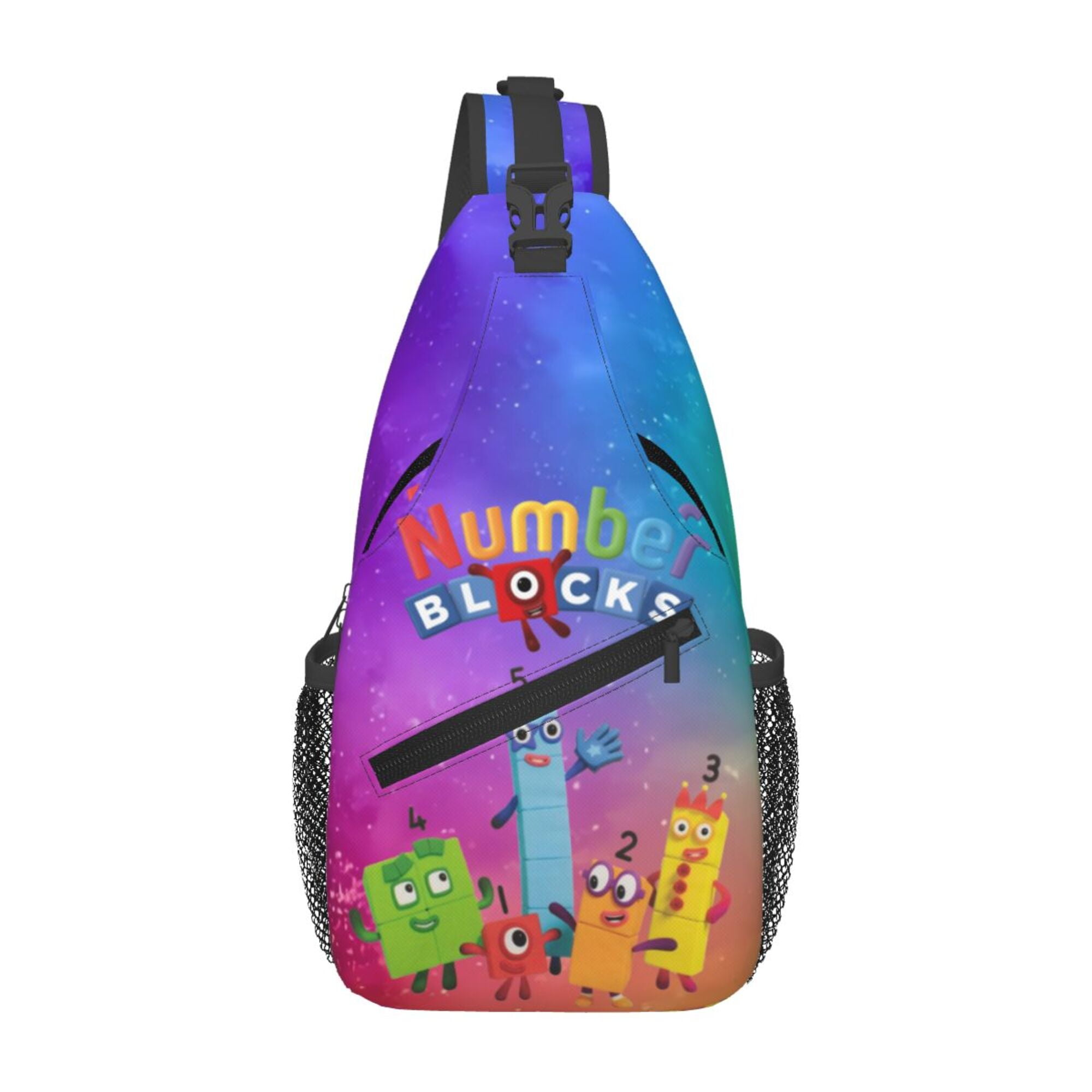 Numberblocks Sling Bag Crossbody Sling Backpack Chest Bag Daypack ...