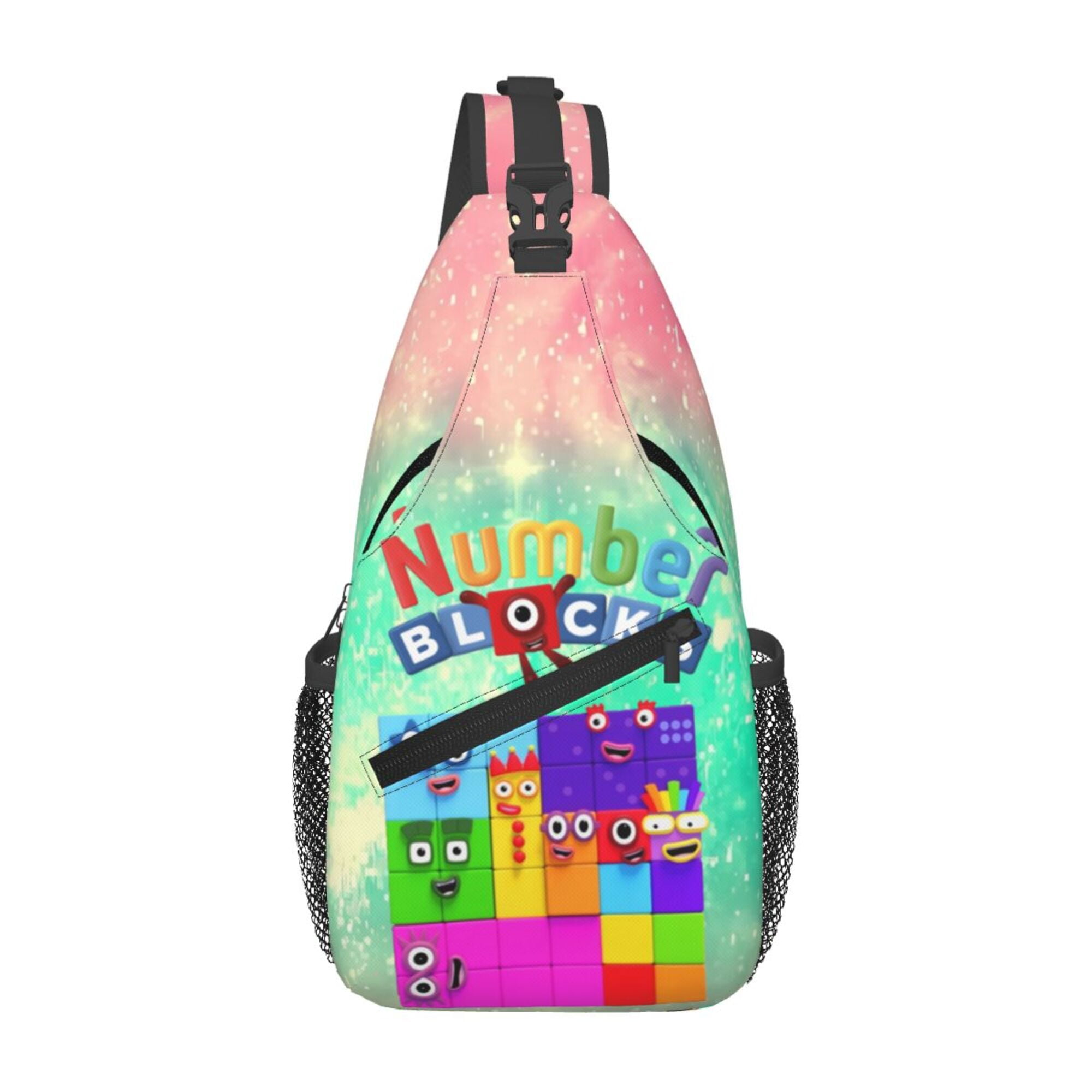 Numberblocks Sling Bag Crossbody Sling Backpack Chest Bag Daypack Purses Shoulder Bag For Women ...