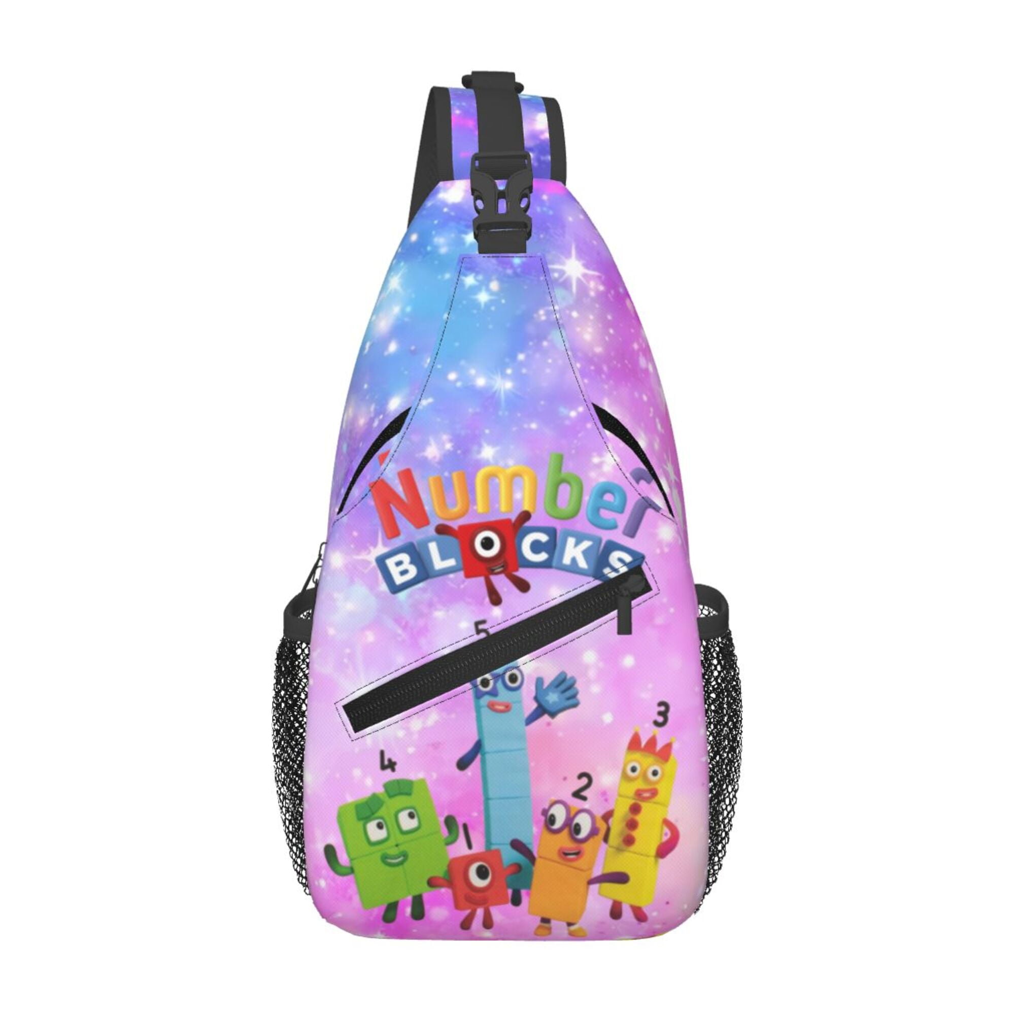 Numberblocks Sling Bag Crossbody Sling Backpack Chest Bag Daypack ...
