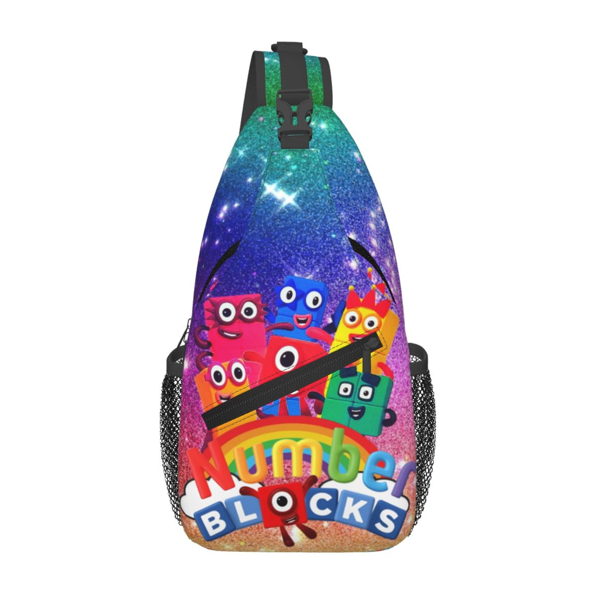 Numberblocks Sling Bag Crossbody Sling Backpack Chest Bag Daypack Purses Shoulder Bag For Women ...