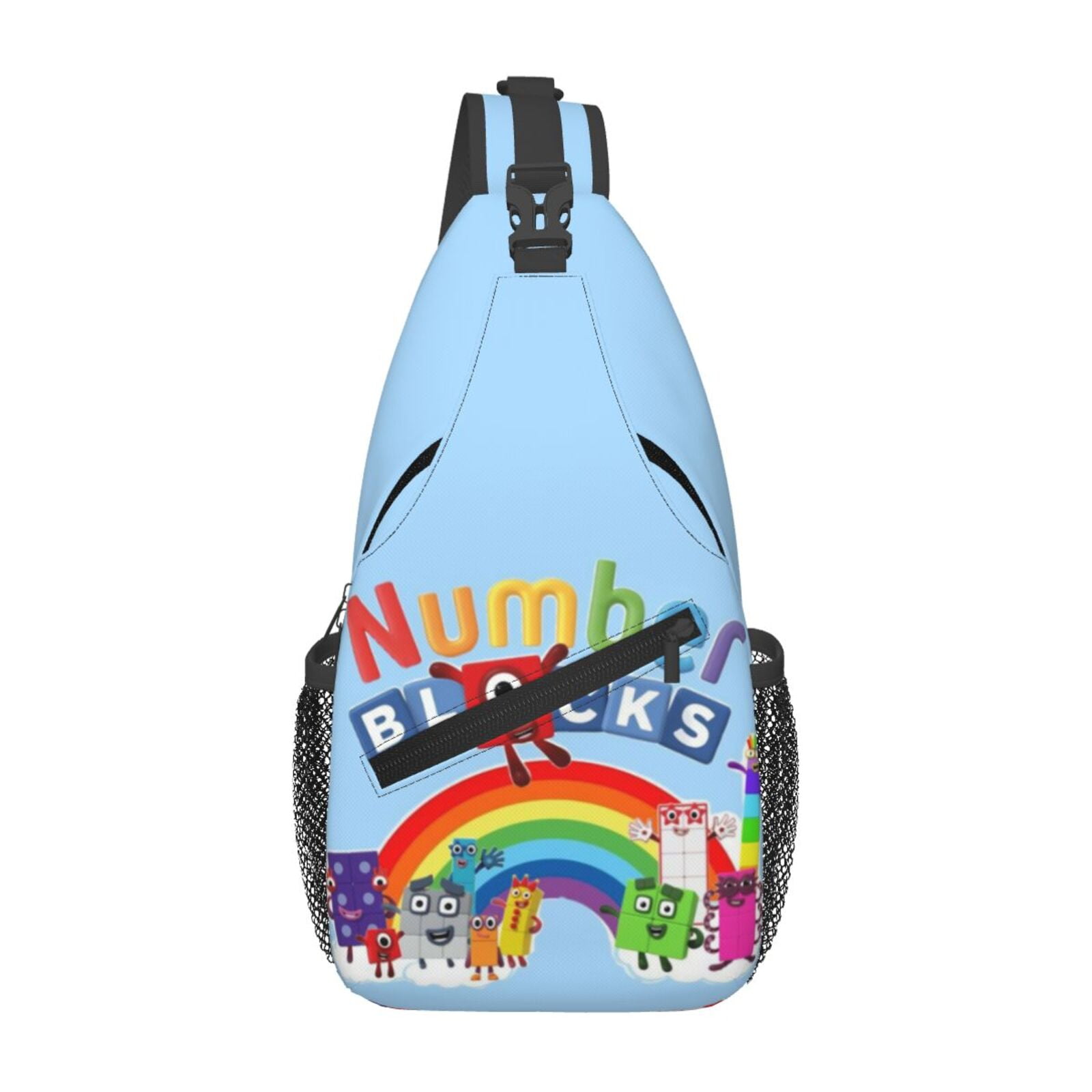 Numberblocks Sling Bag Unisex Crossbody Backpack Casual Cross Chest Bag ...