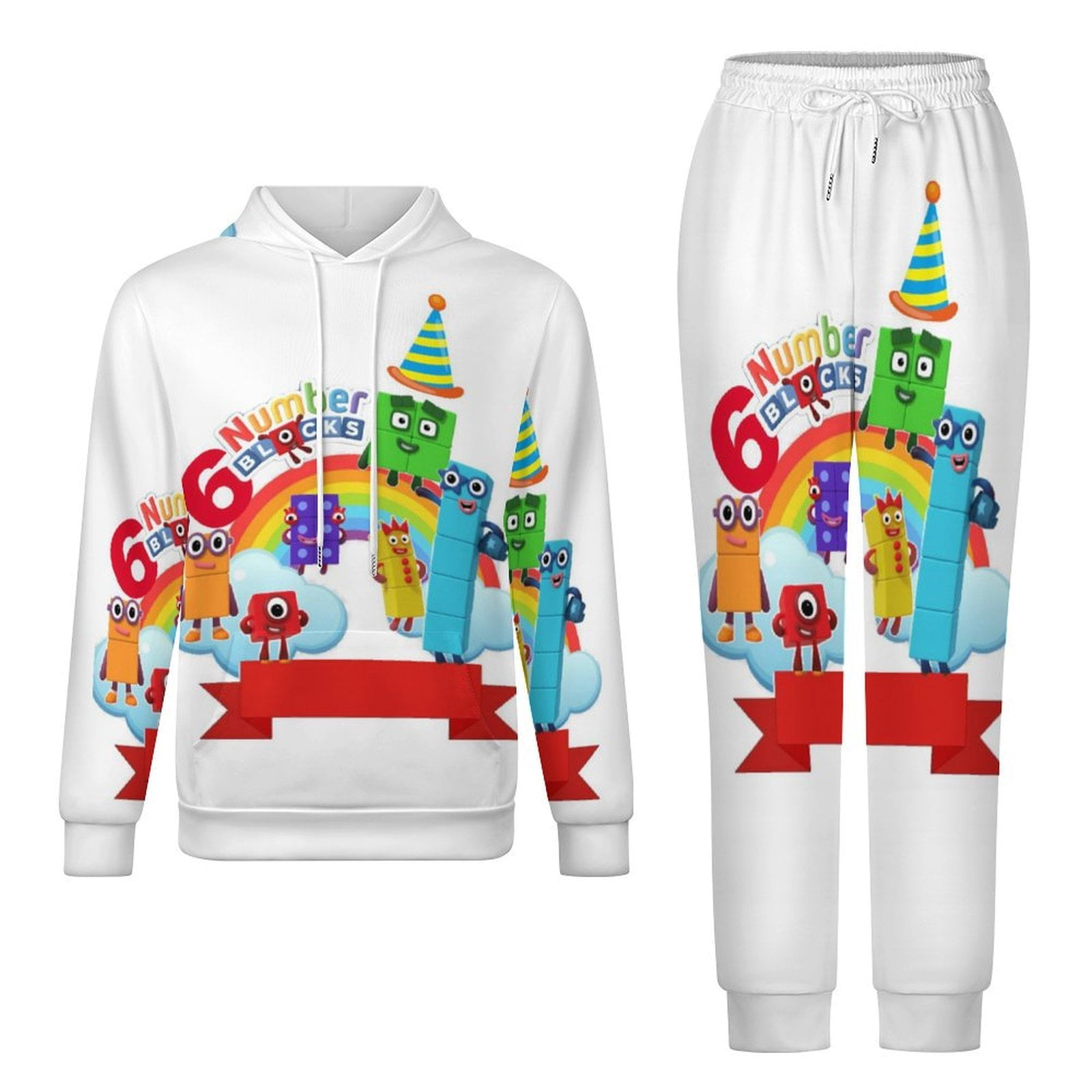 Numberblocks Sweatsuit 2 Piece Outfits Warm Hoodie & Sweatpants ...