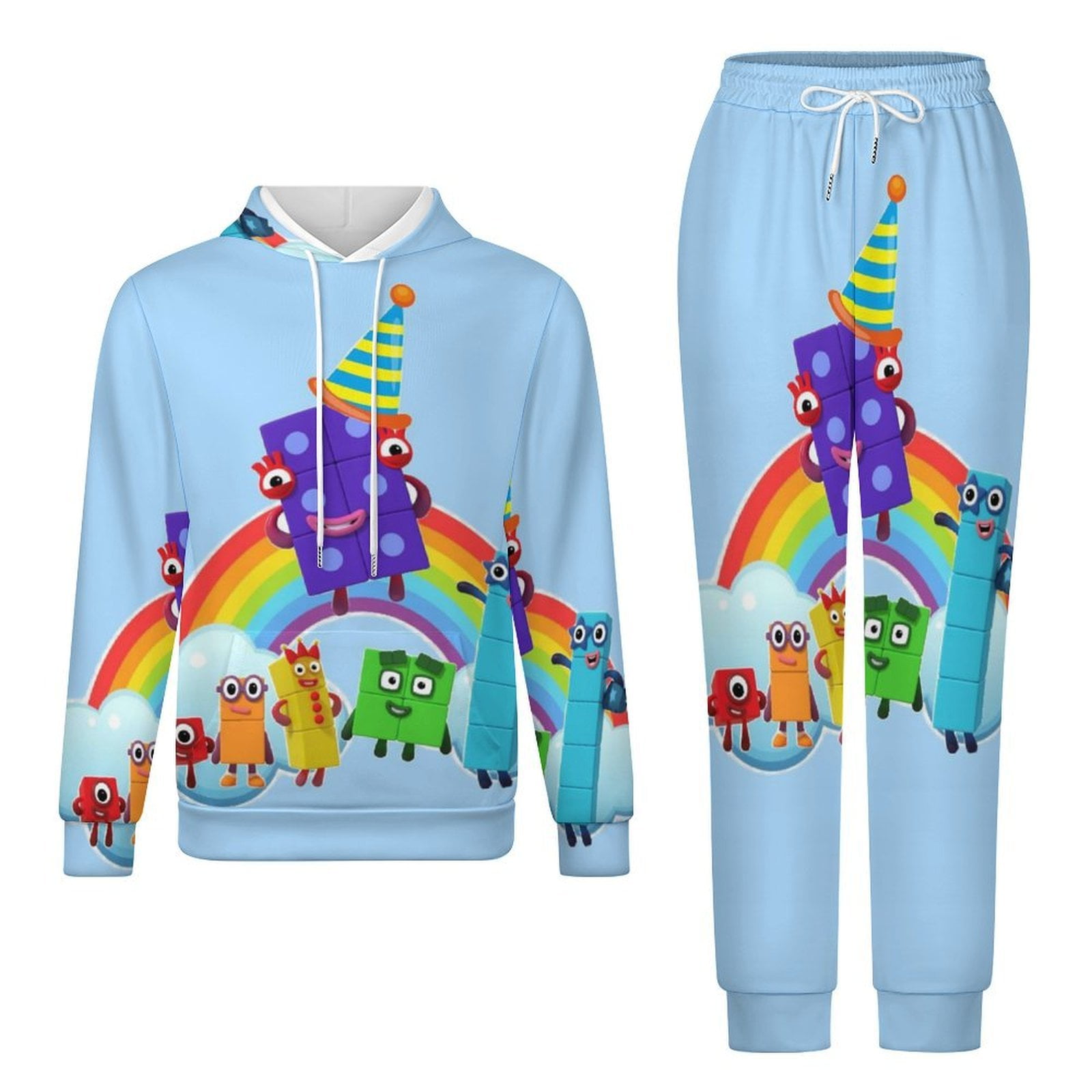 Numberblocks Sweatsuit 2 Piece Outfits Warm Hoodie & Sweatpants ...