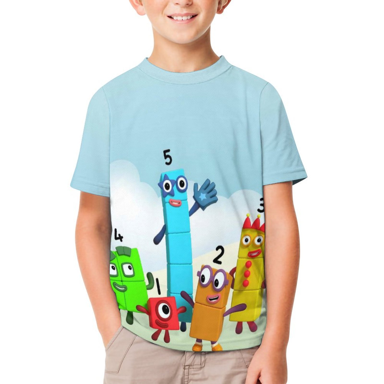Numberblocks T-Shirt for Boys And Girls, Funny Short Sleeve Shirts for ...
