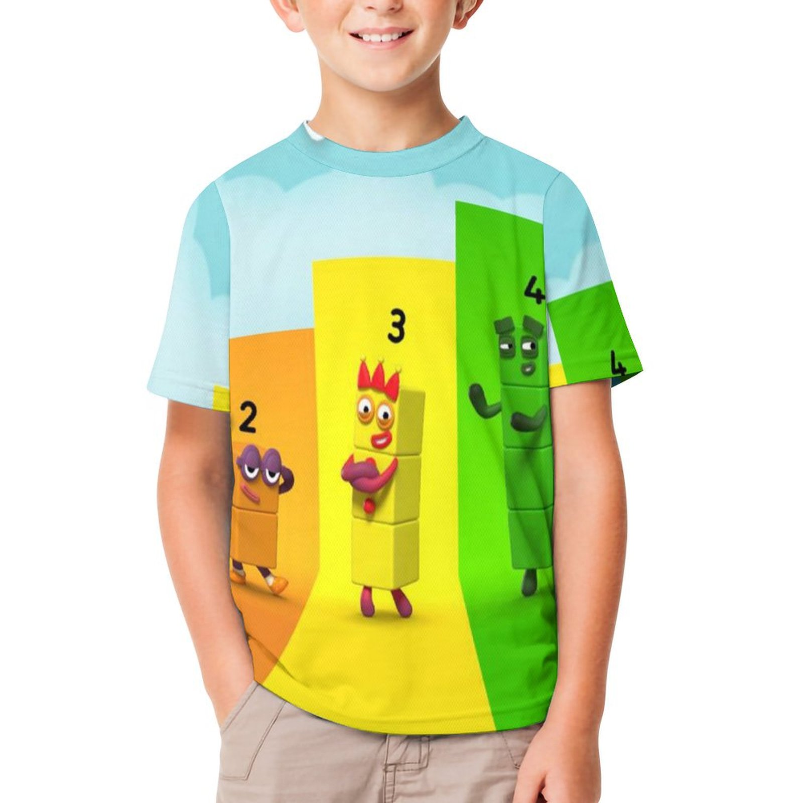 Numberblocks T-Shirt for Boys And Girls, Funny Short Sleeve Shirts for ...