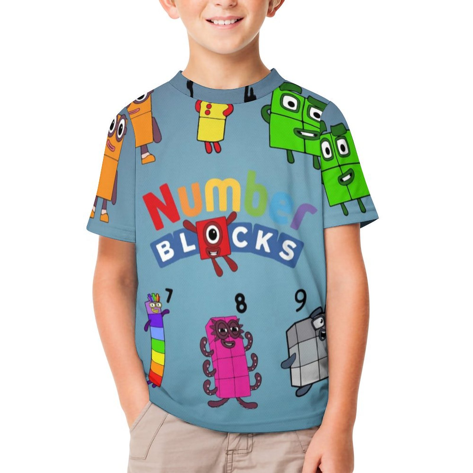 Numberblocks T-Shirt for Boys And Girls, Funny Short Sleeve Shirts for ...