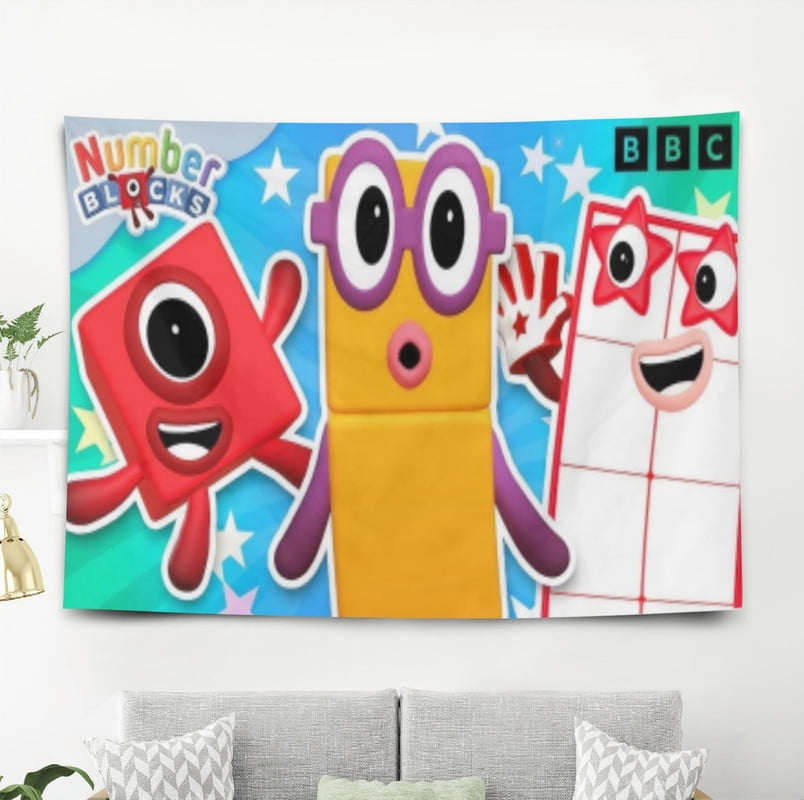 Numberblocks Tapestry Gift Wall Hanging Backdrop for Room Bedroom Girls ...