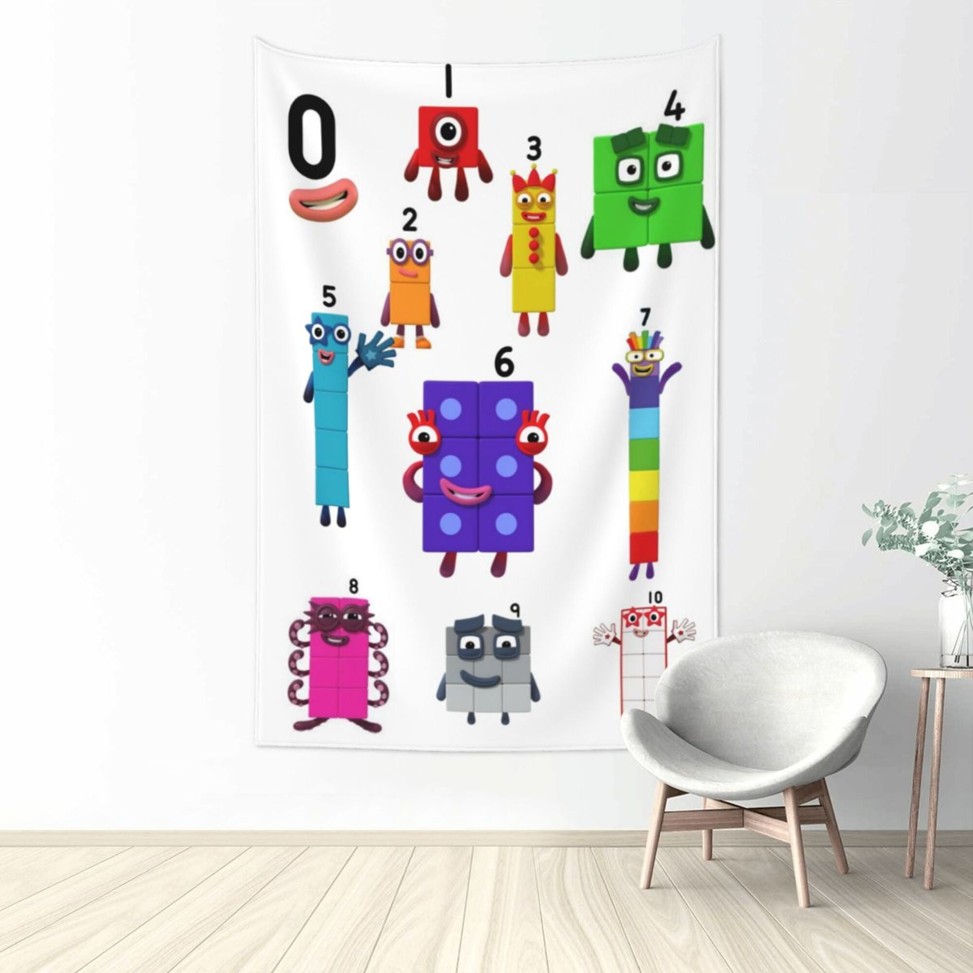 Numberblocks Tapestry Large Banner Wall Hanging Tapestries Aesthetic ...