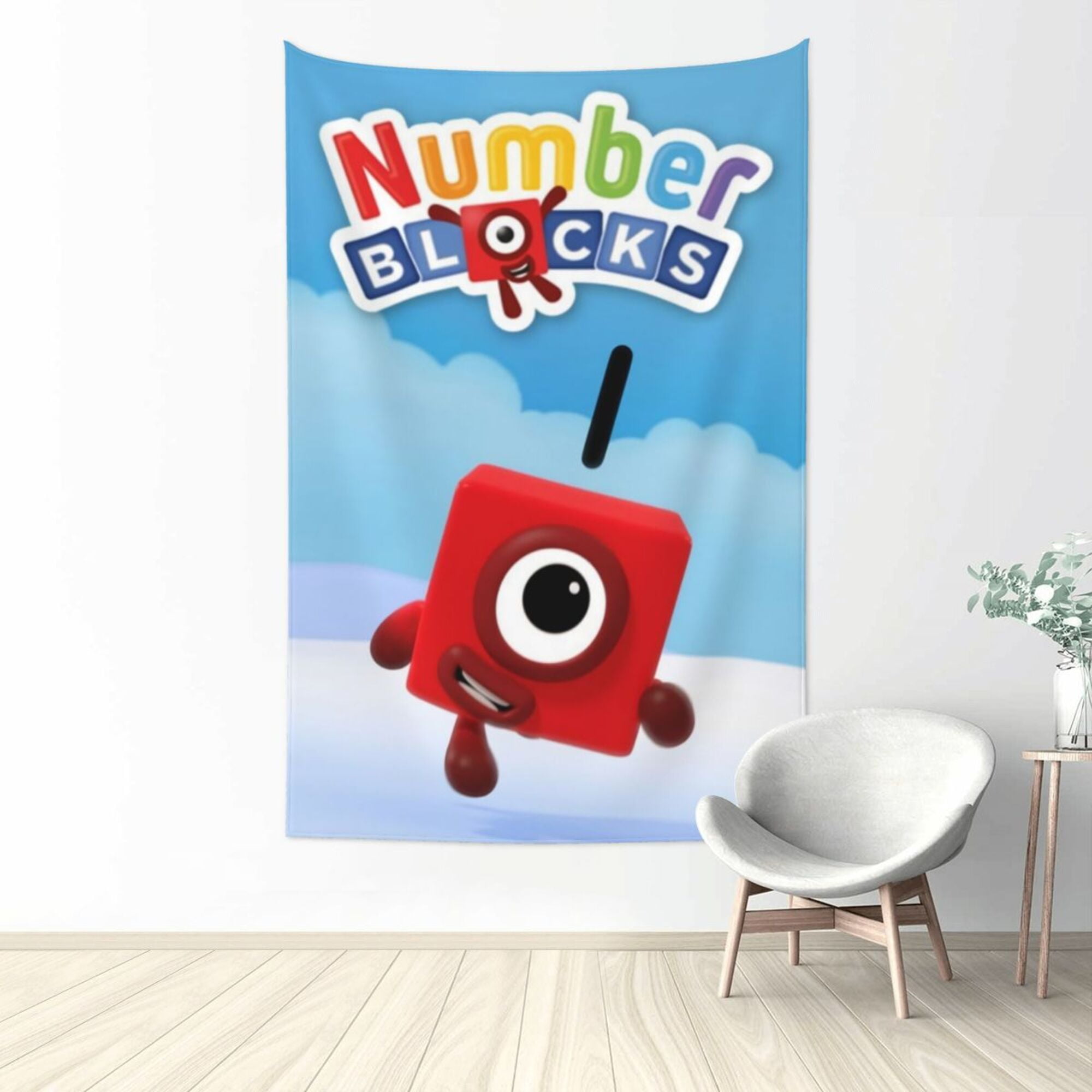 Numberblocks Tapestry Large Banner Wall Hanging Tapestries Aesthetic ...