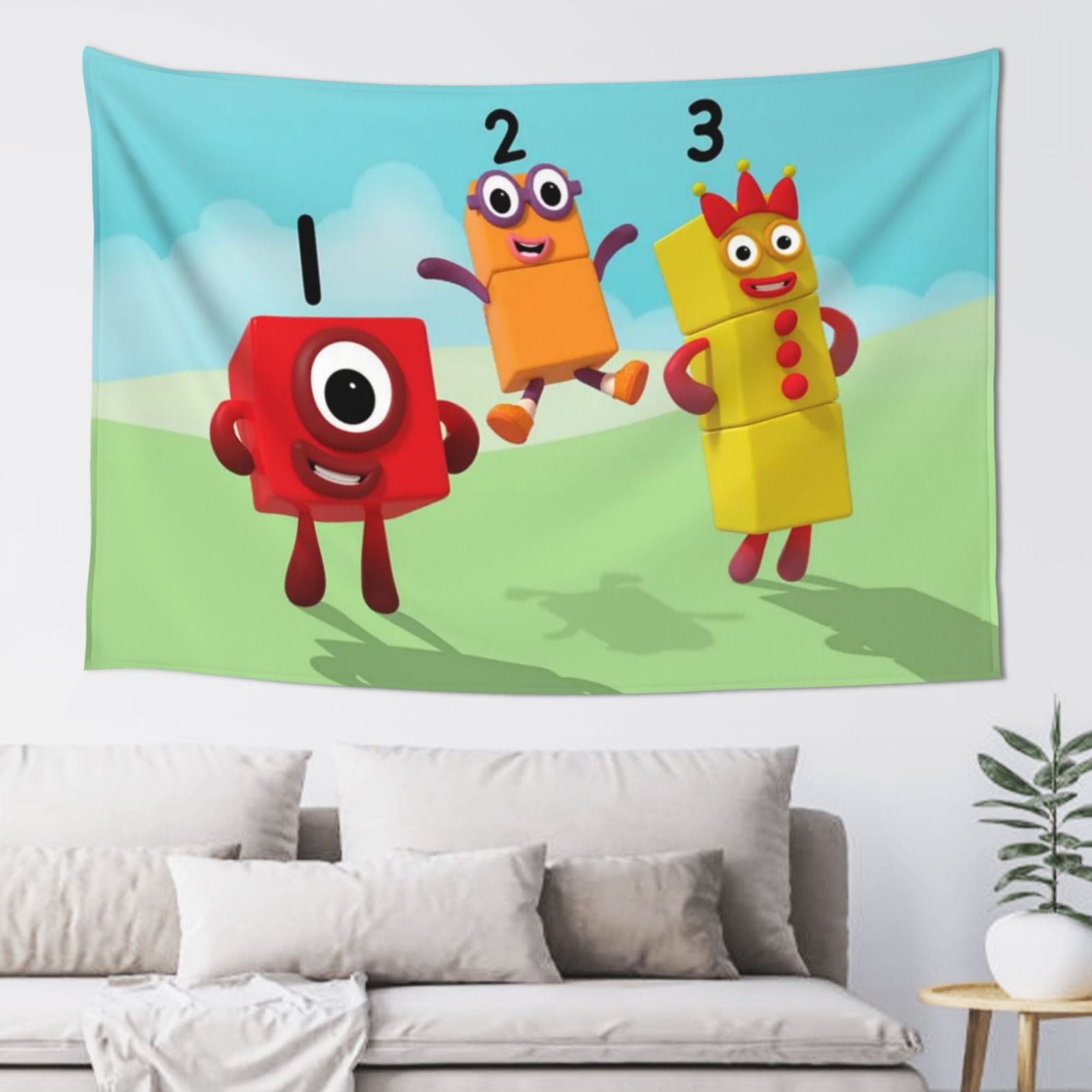 Numberblocks Tapestry Wall Hanging Home Decoration Wall Blanket ...
