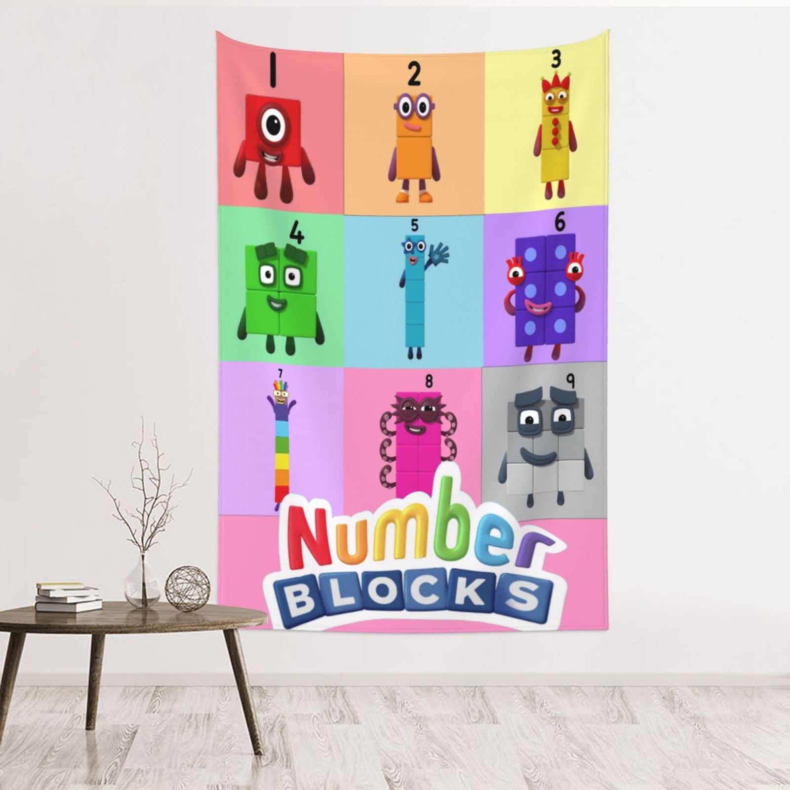 Numberblocks Tapestry Wall Hanging Home Decoration Wall Blanket ...