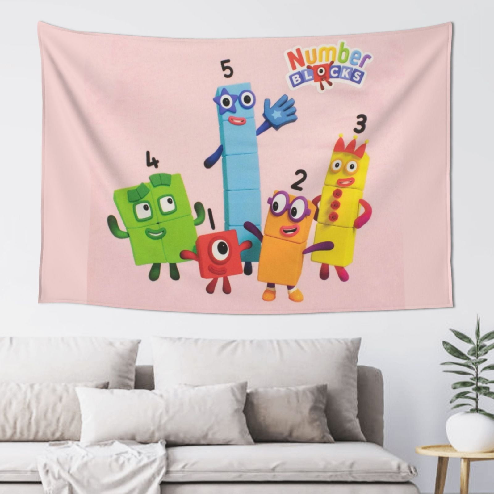 Numberblocks Tapestry Wall Hanging Home Decoration Wall Blanket ...