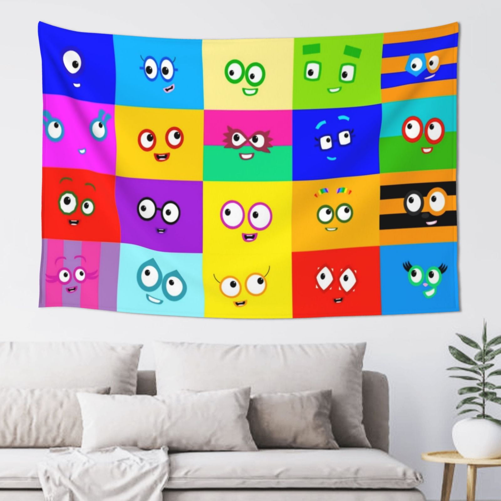 Numberblocks Tapestry Wall Hanging Home Decoration Wall Blanket ...