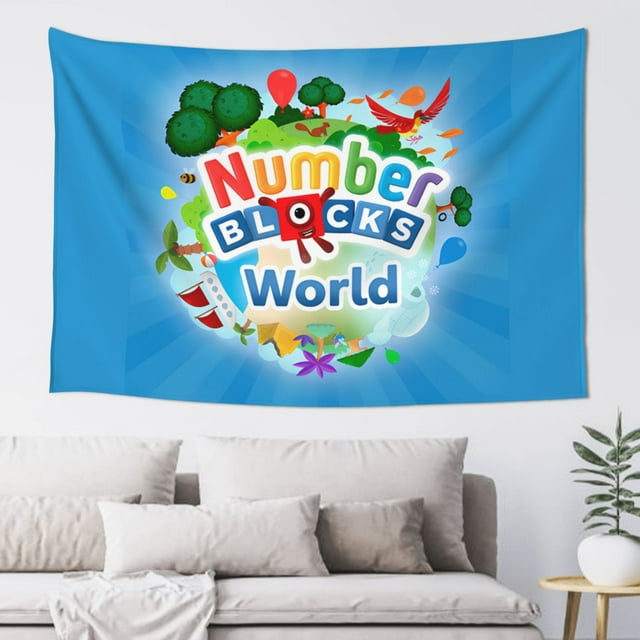 Numberblocks Tapestry Wall Hanging Home Decoration Wall Blanket ...