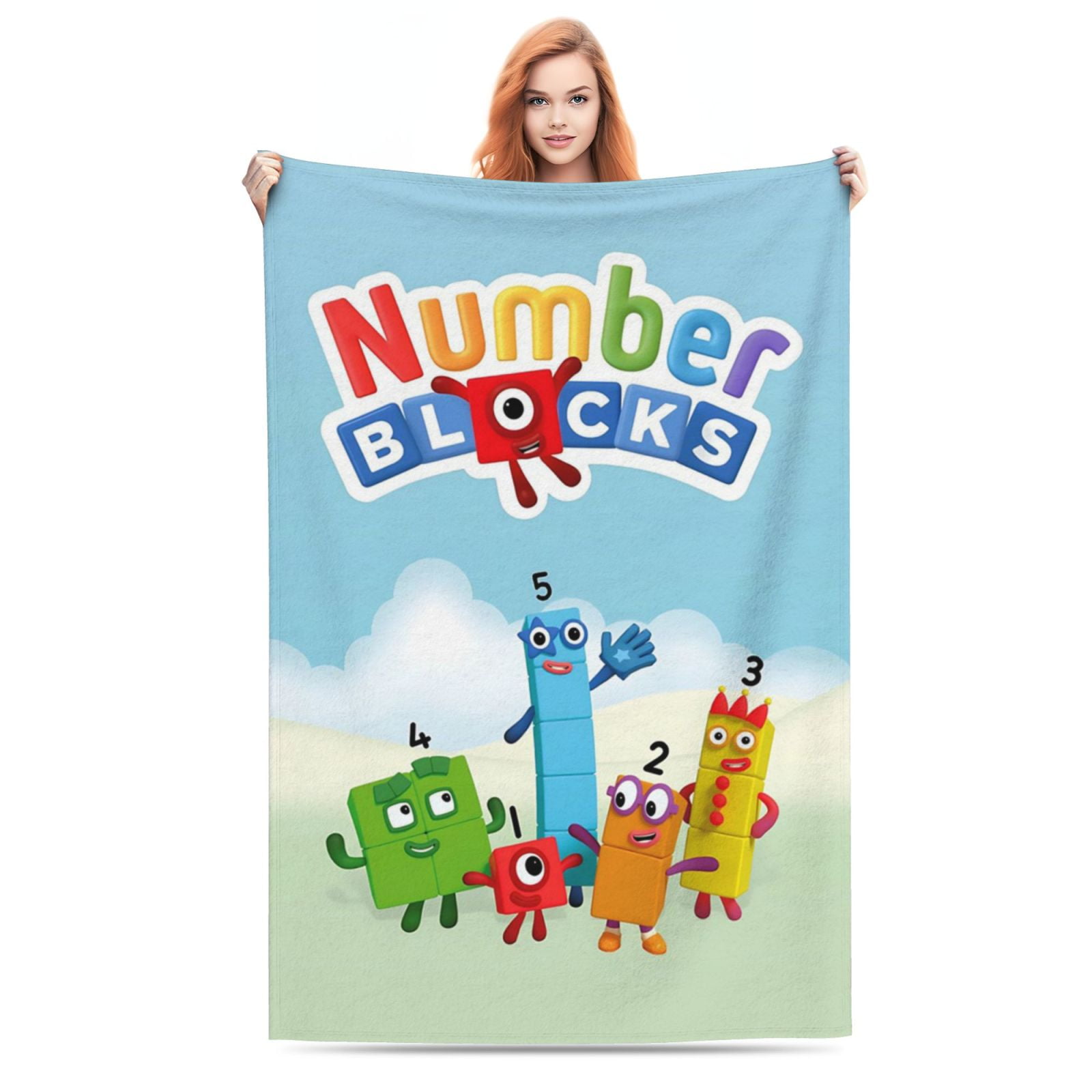 Numberblocks Throw Blanket 40"X60" Air Conditioning Blanket Quilt Soft ...