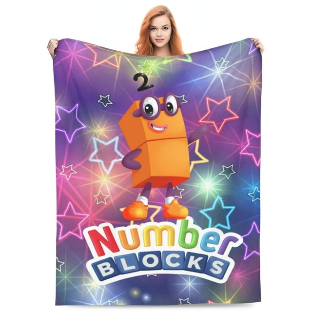 Numberblocks Throw Blanket Couch Bed Sofa Soft Lightweight Warm Cozy ...