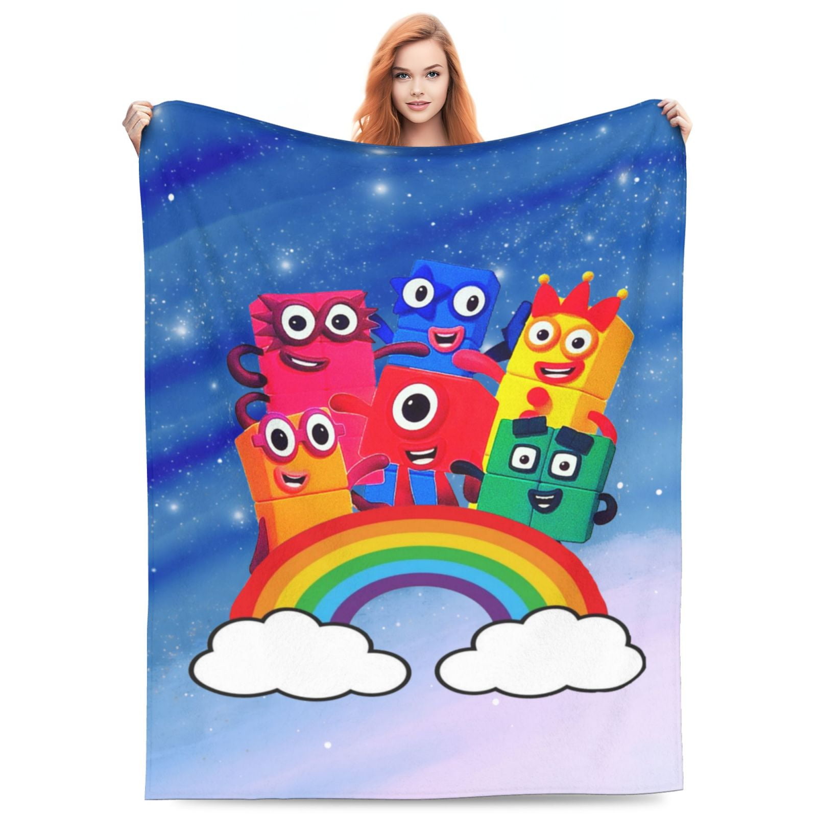 Numberblocks Throw Blanket Couch Bed Sofa Soft Lightweight Warm Cozy ...