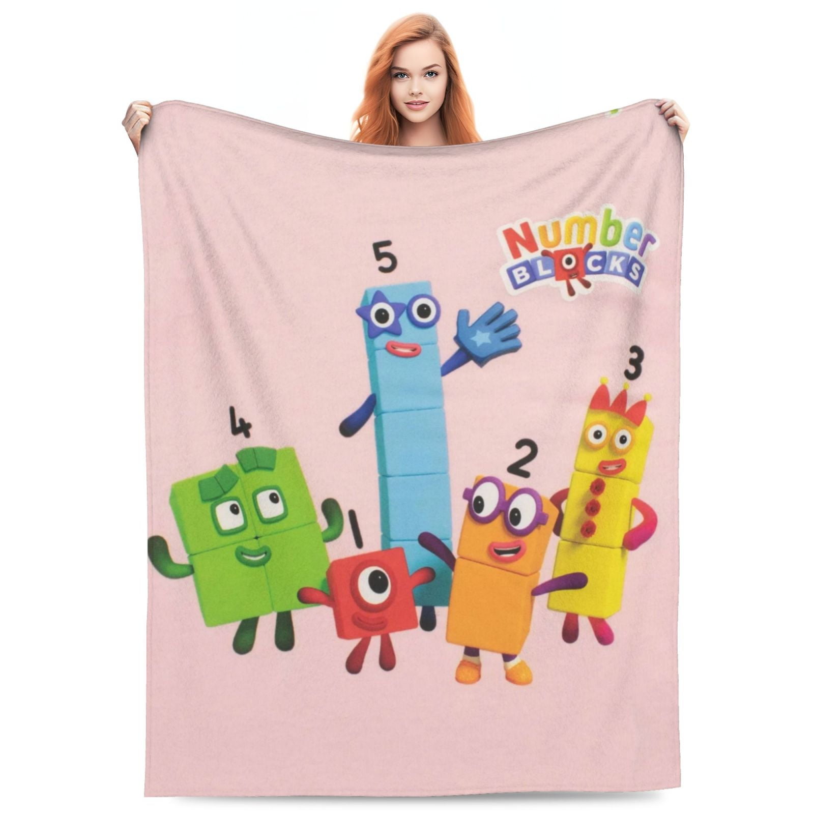 Numberblocks Throw Blanket Couch Bed Sofa Soft Lightweight Warm Cozy ...