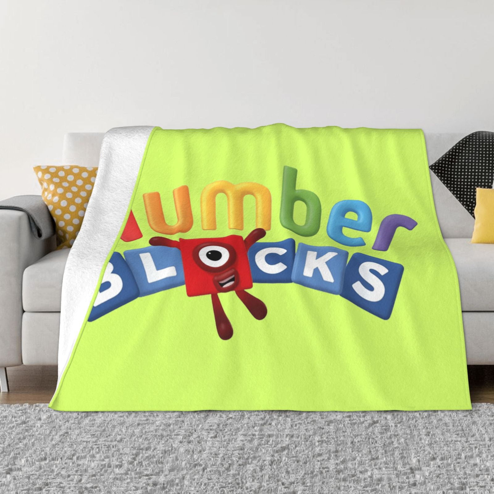 Numberblocks Throw Blanket Couch Bed Sofa Soft Lightweight Warm Cozy ...